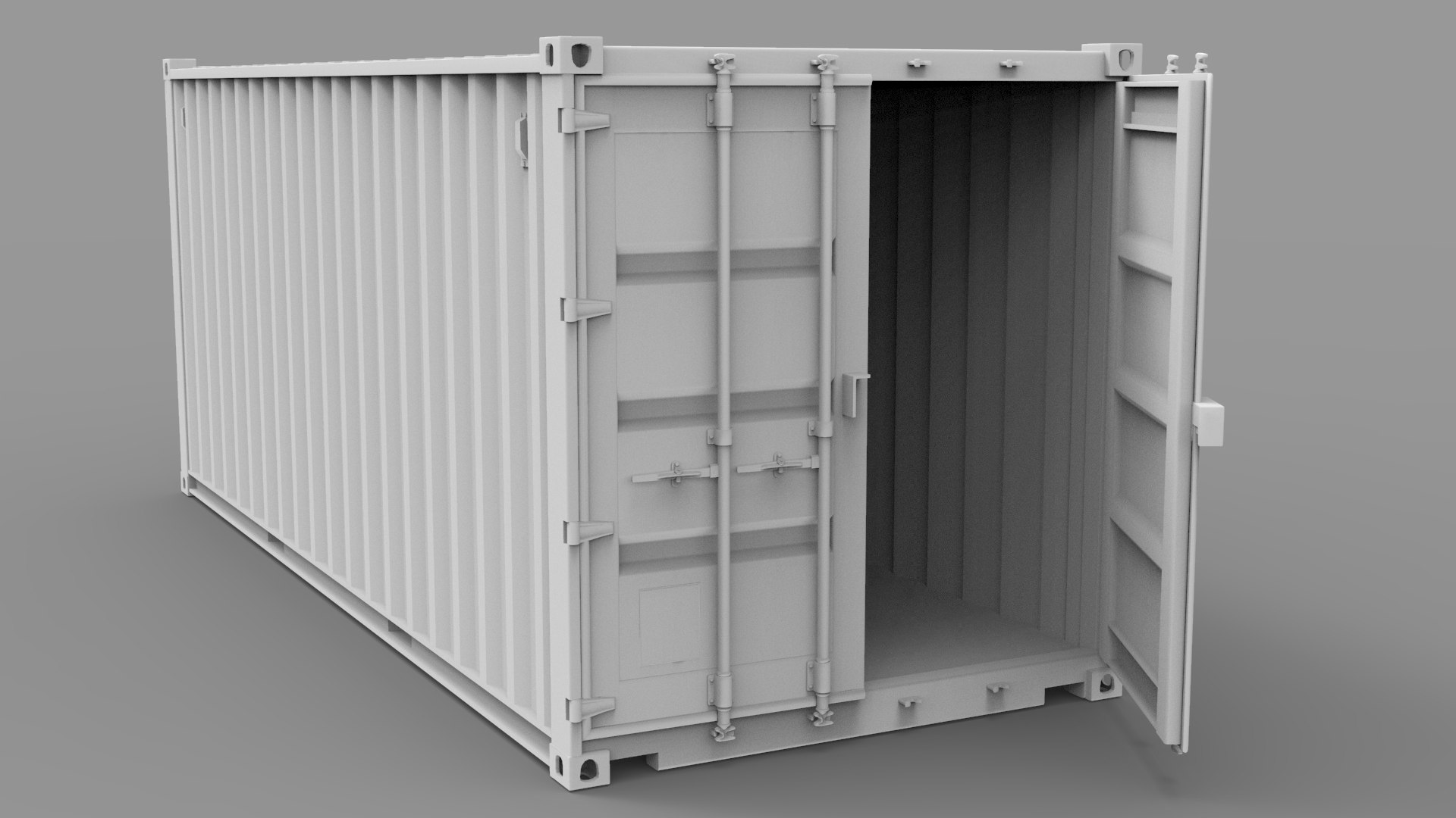 3D 20ft Shipping Container - TurboSquid 1383545