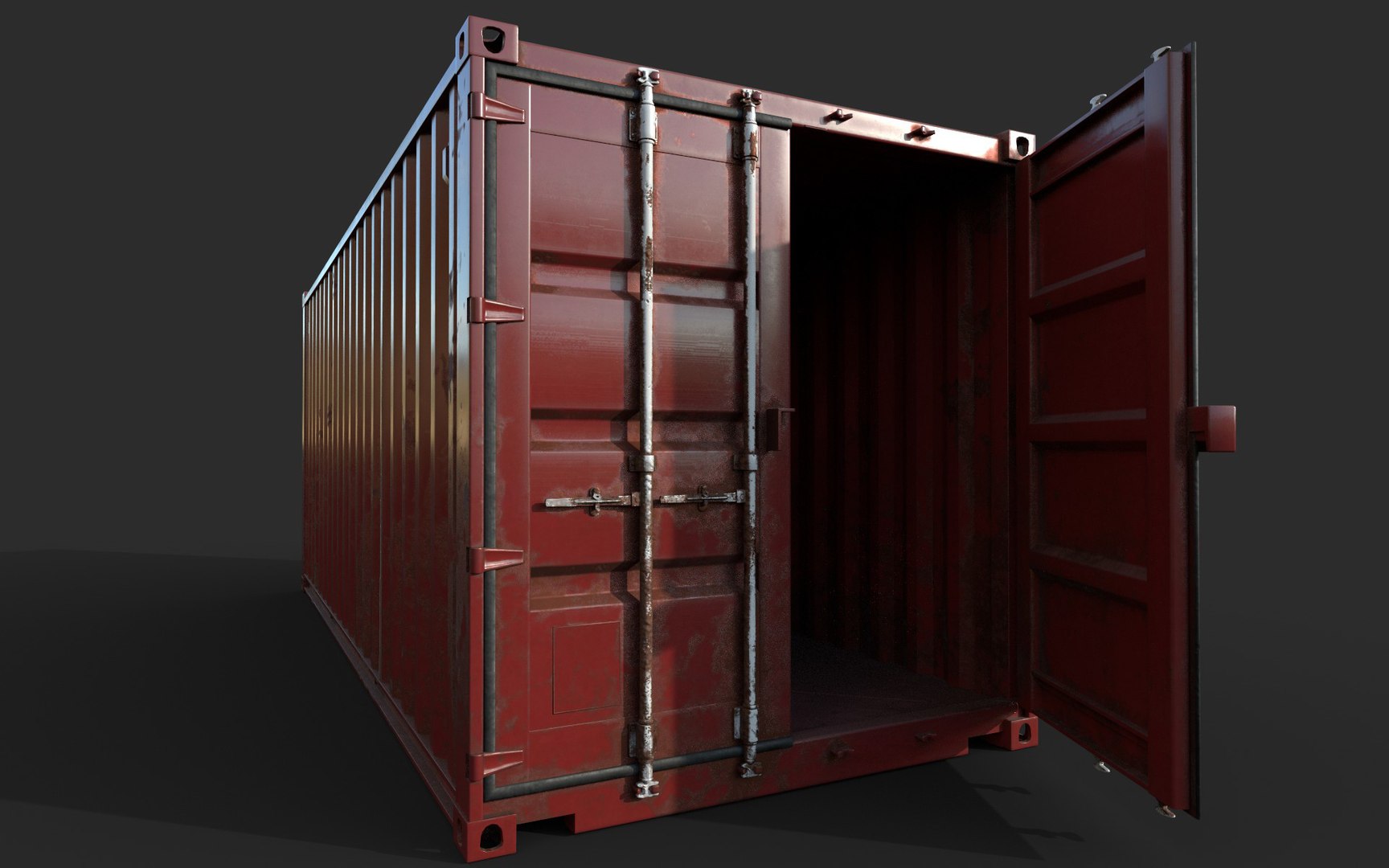 3D 20ft Shipping Container - TurboSquid 1383545