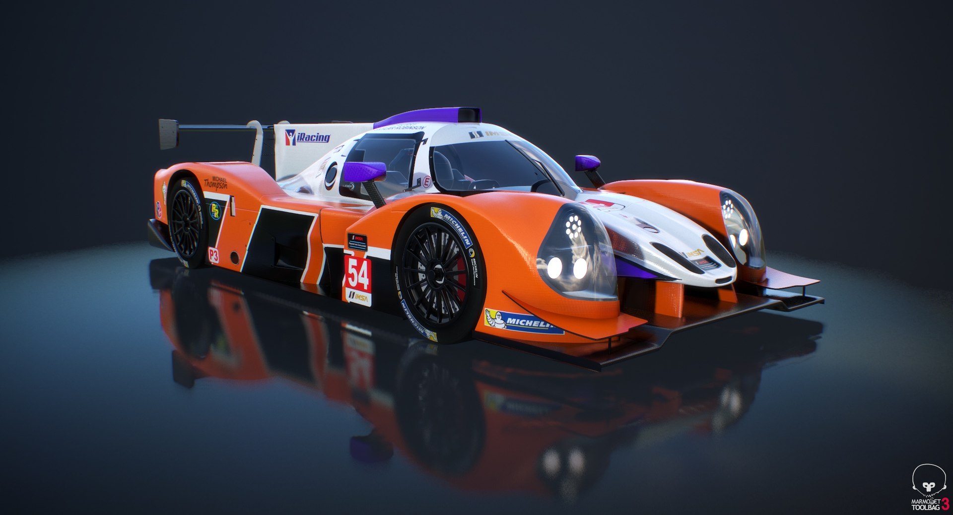 3D Mlt Motorsports Imsa Prototype Model - TurboSquid 1452056
