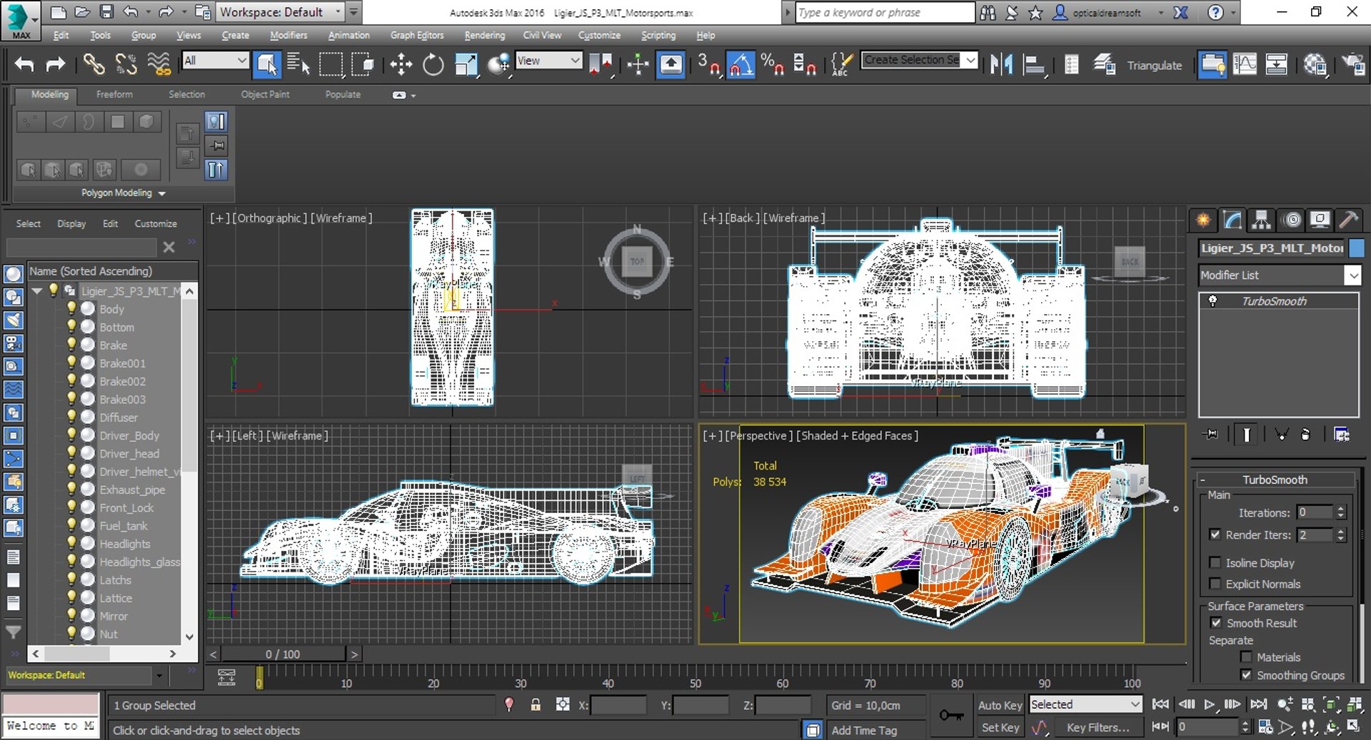 3D Mlt Motorsports Imsa Prototype Model - TurboSquid 1452056