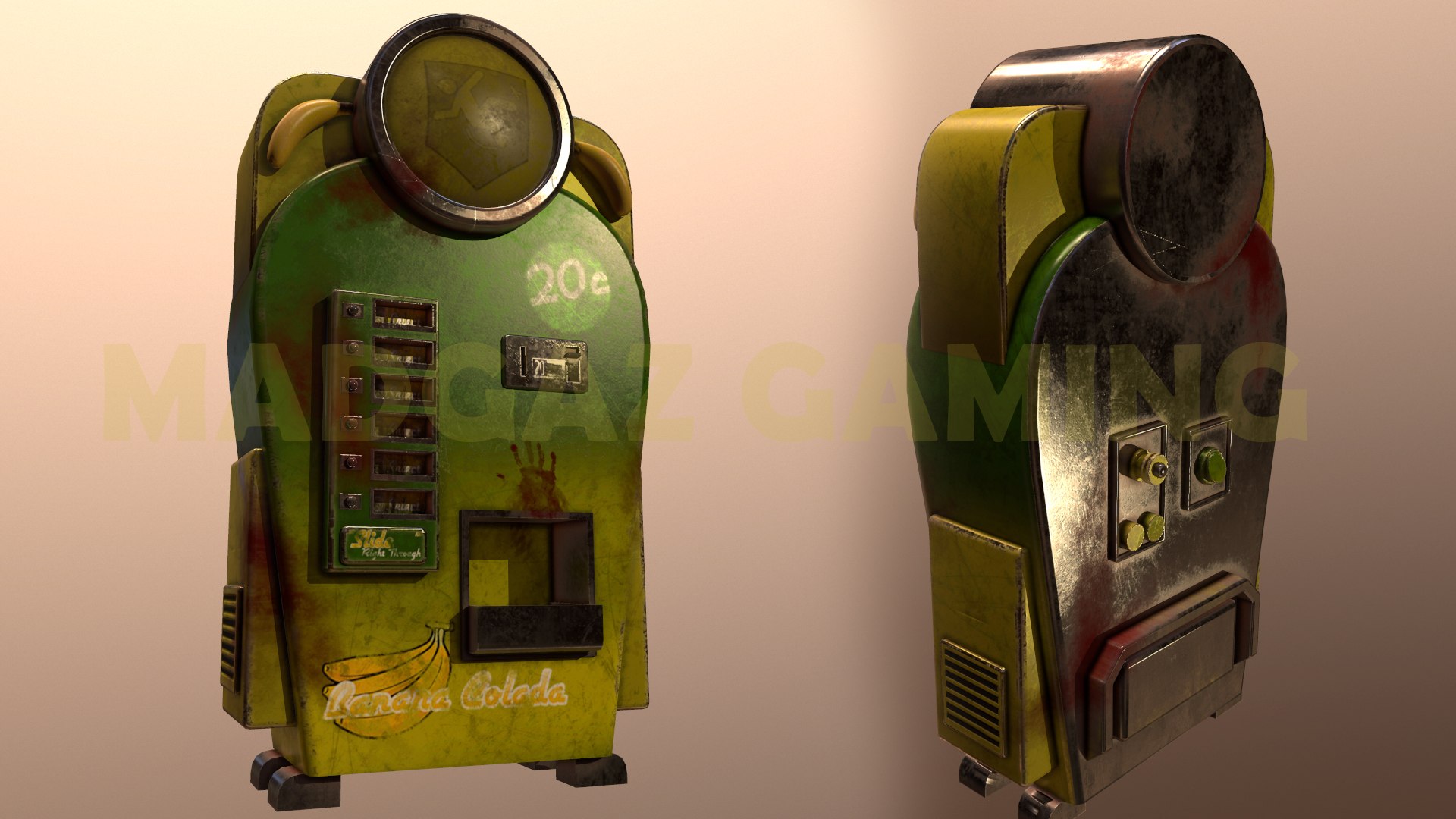 3D модель Banana Colada - Custom Perk Machine - Black Ops 3 - TurboSquid 1052172