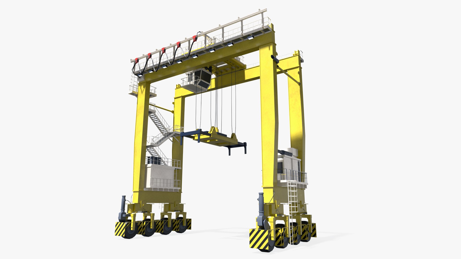 3D rtg gantry crane - TurboSquid 1516488