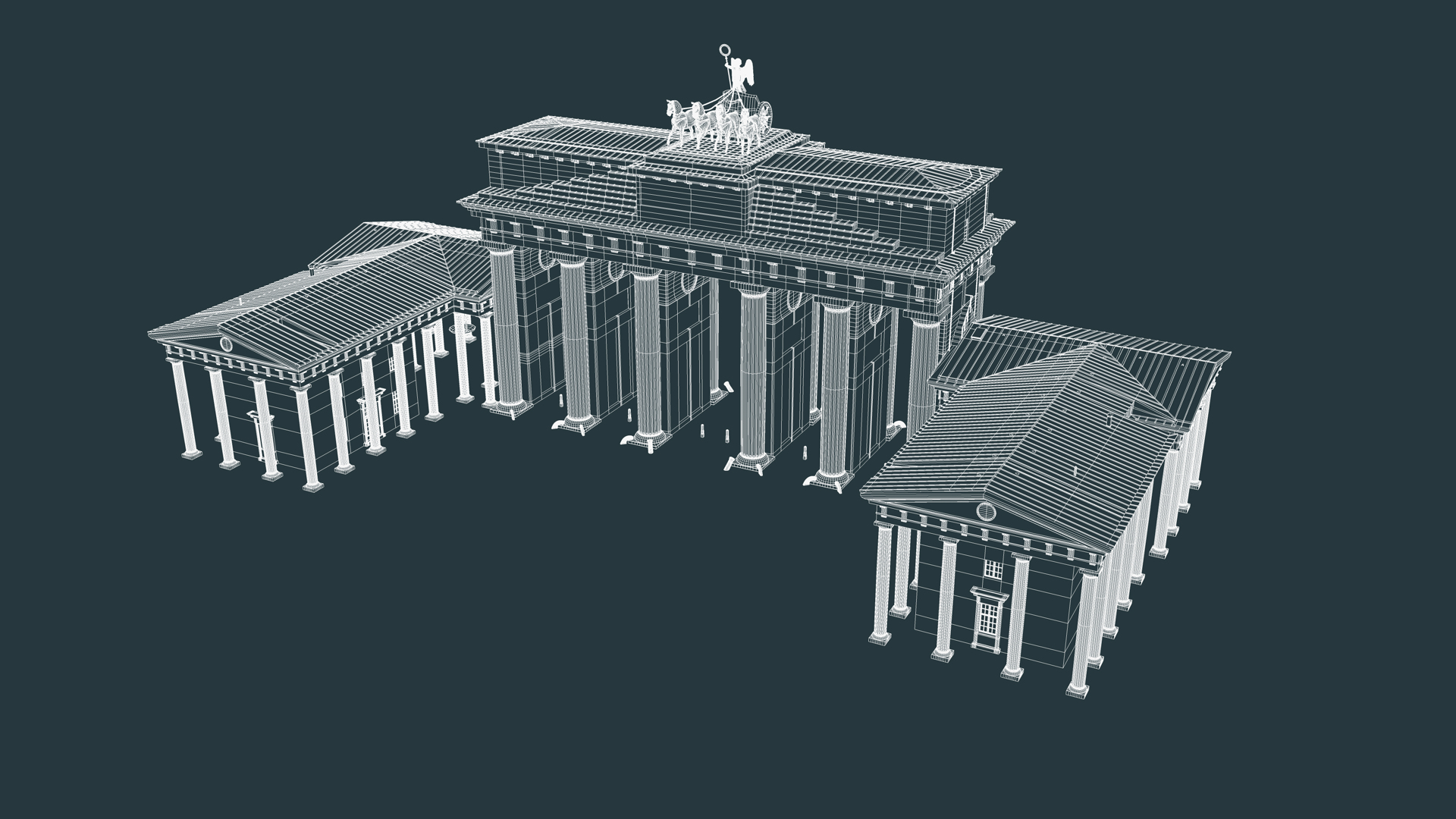 Brandenburg Gate 1989 Model - TurboSquid 1462668