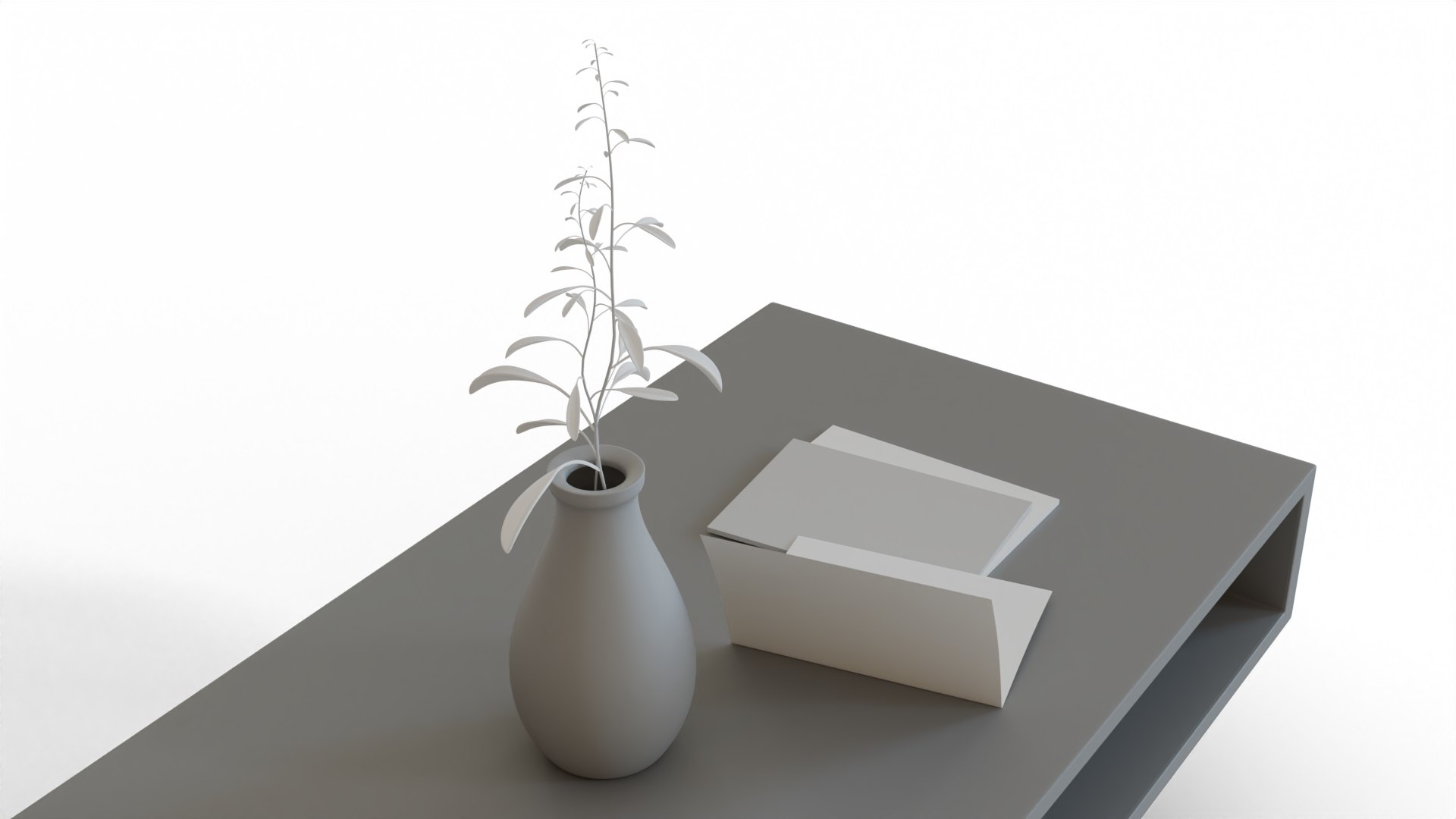 3D Table With Vas Model - TurboSquid 2306777