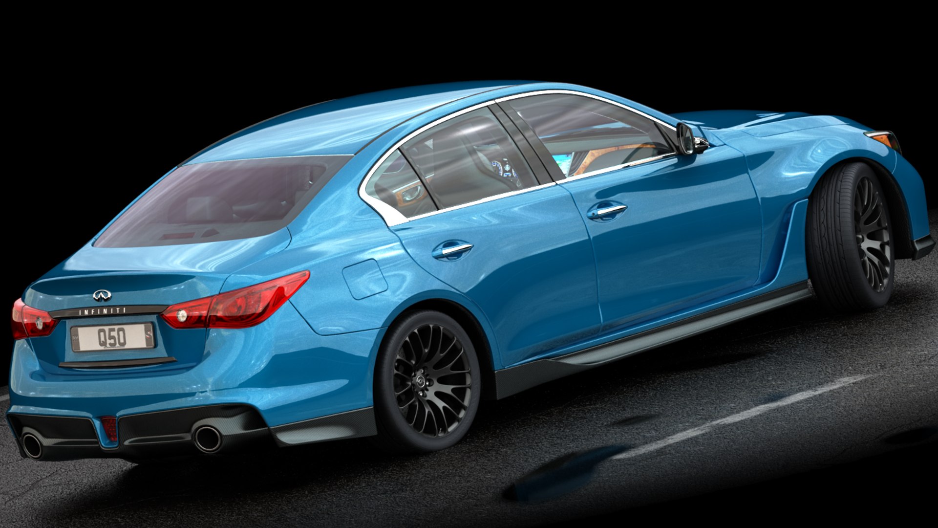 Infiniti Q50 2017 3d Model
