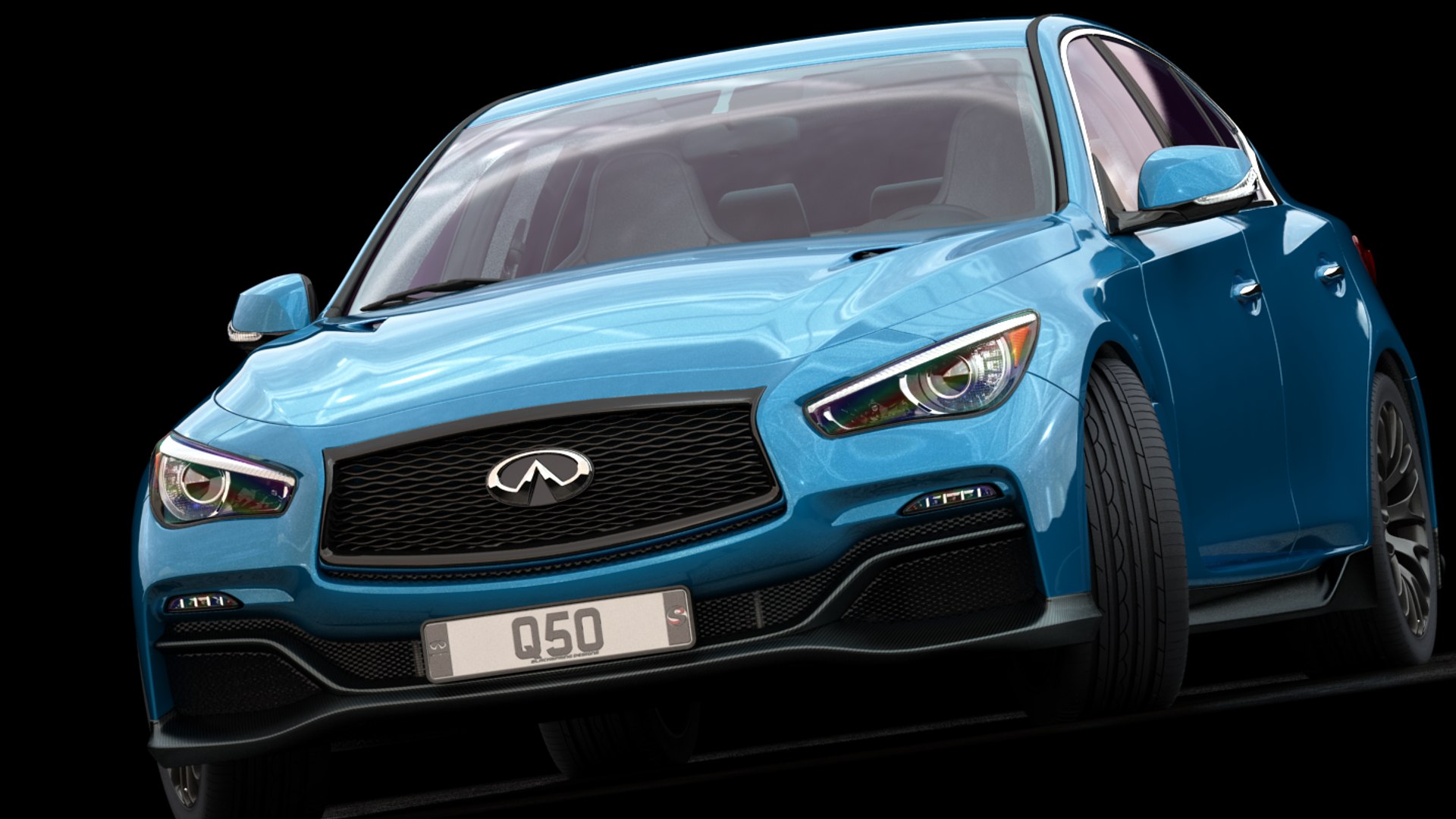 Infiniti Q50 2017 3d Model