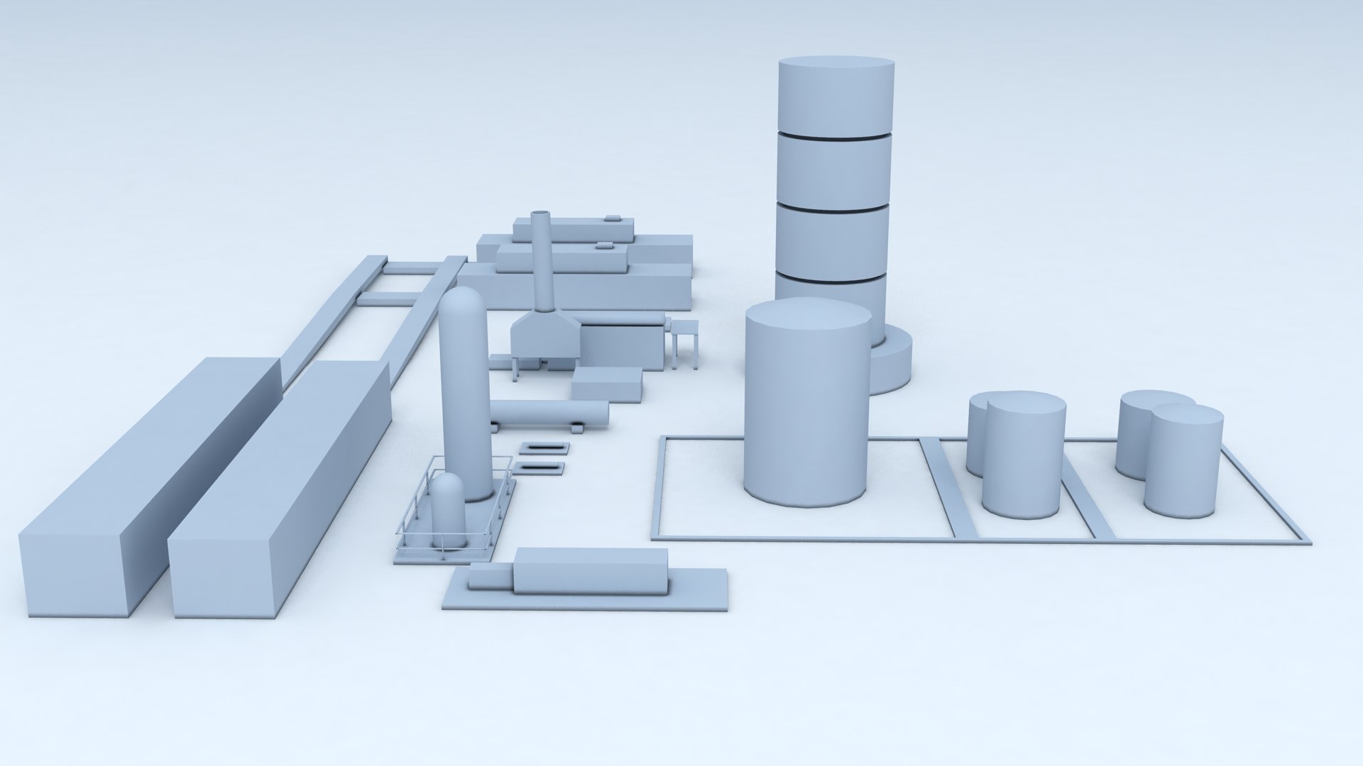 3D Factory Industrial Buildings Model - TurboSquid 1382706