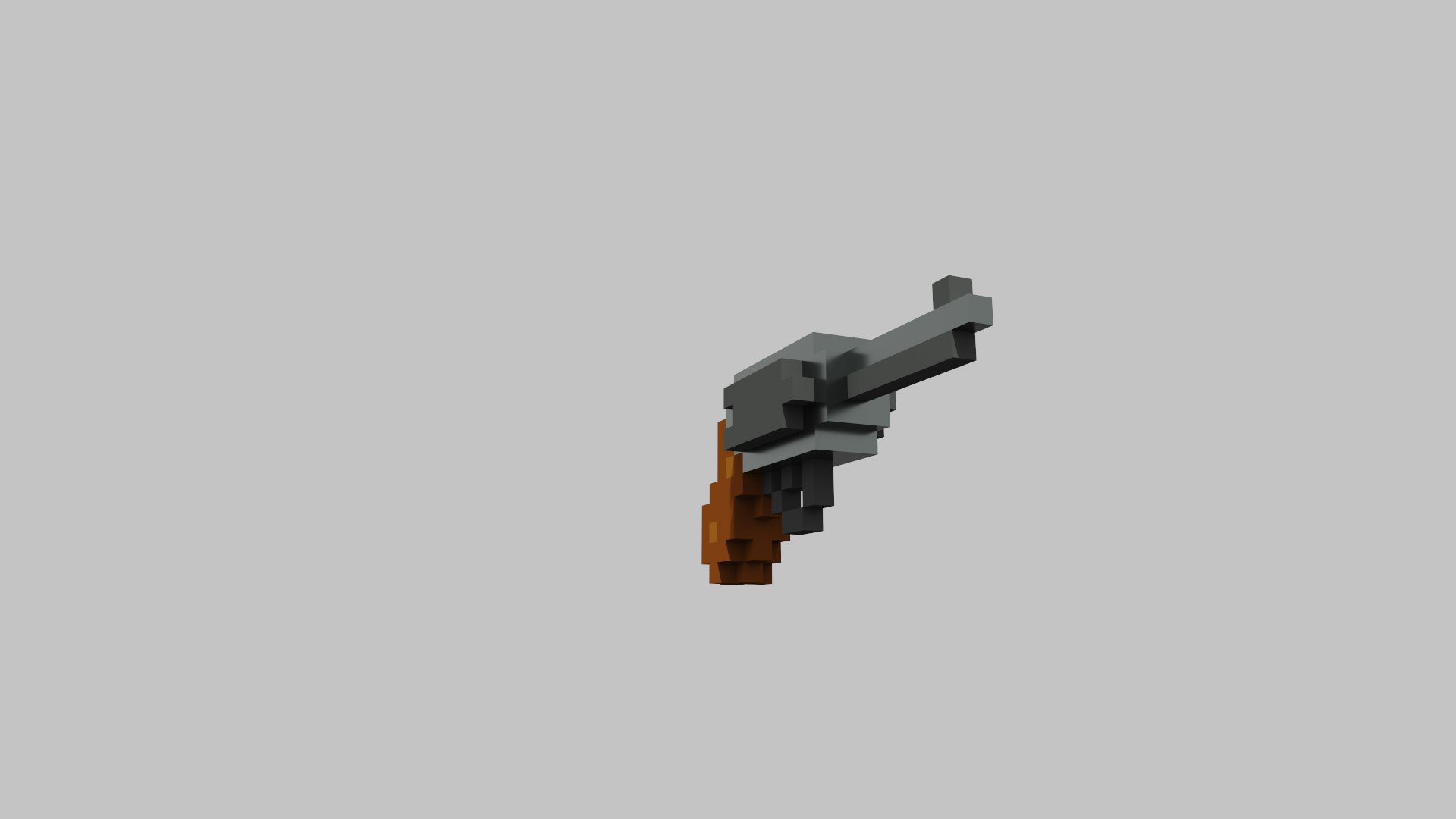 Revolver Voxel 3D Model - TurboSquid 1847513
