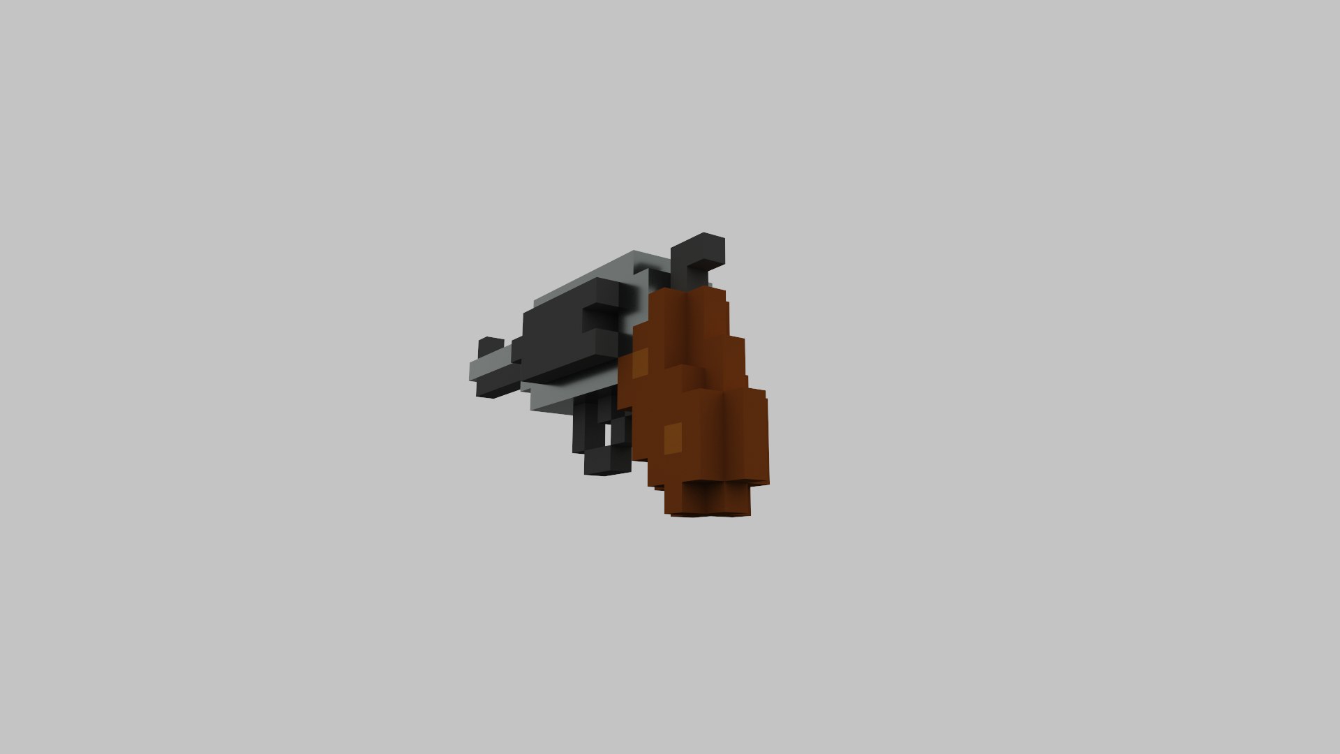 Revolver Voxel 3D Model - TurboSquid 1847513