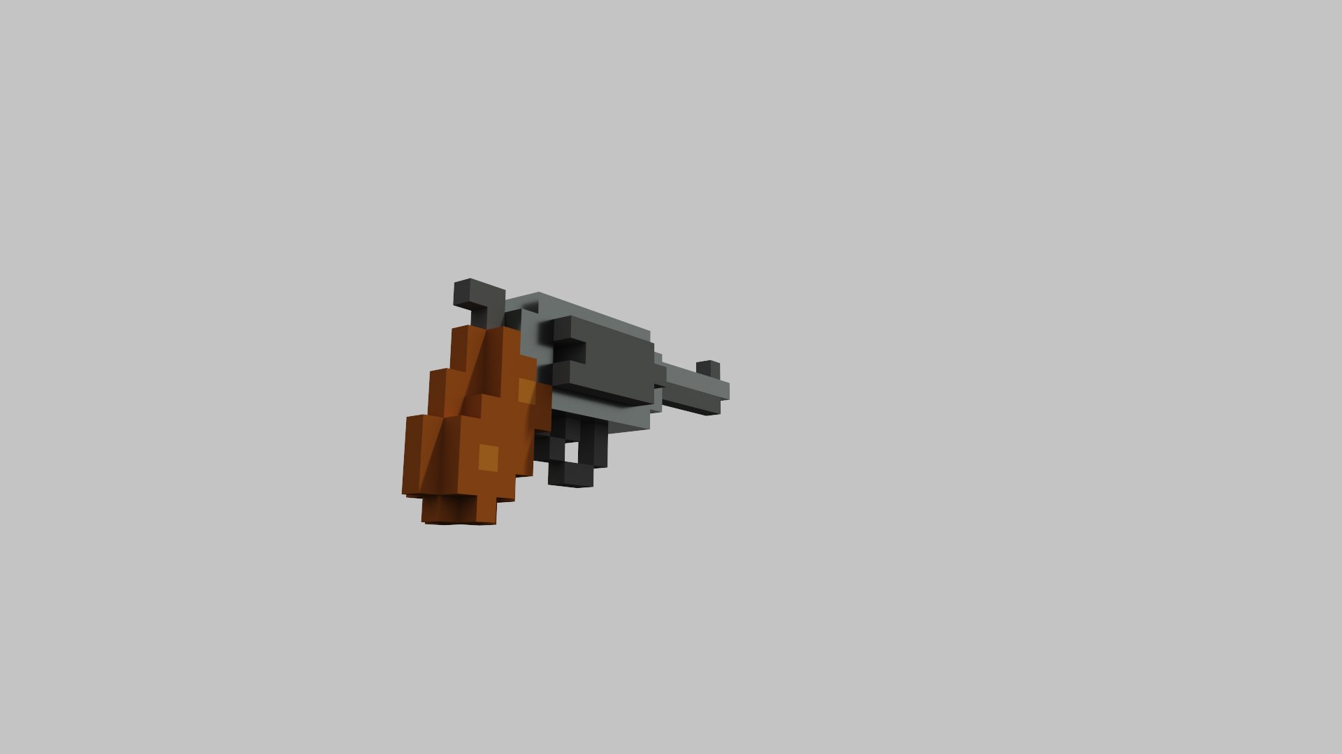 Revolver Voxel 3D Model - TurboSquid 1847513