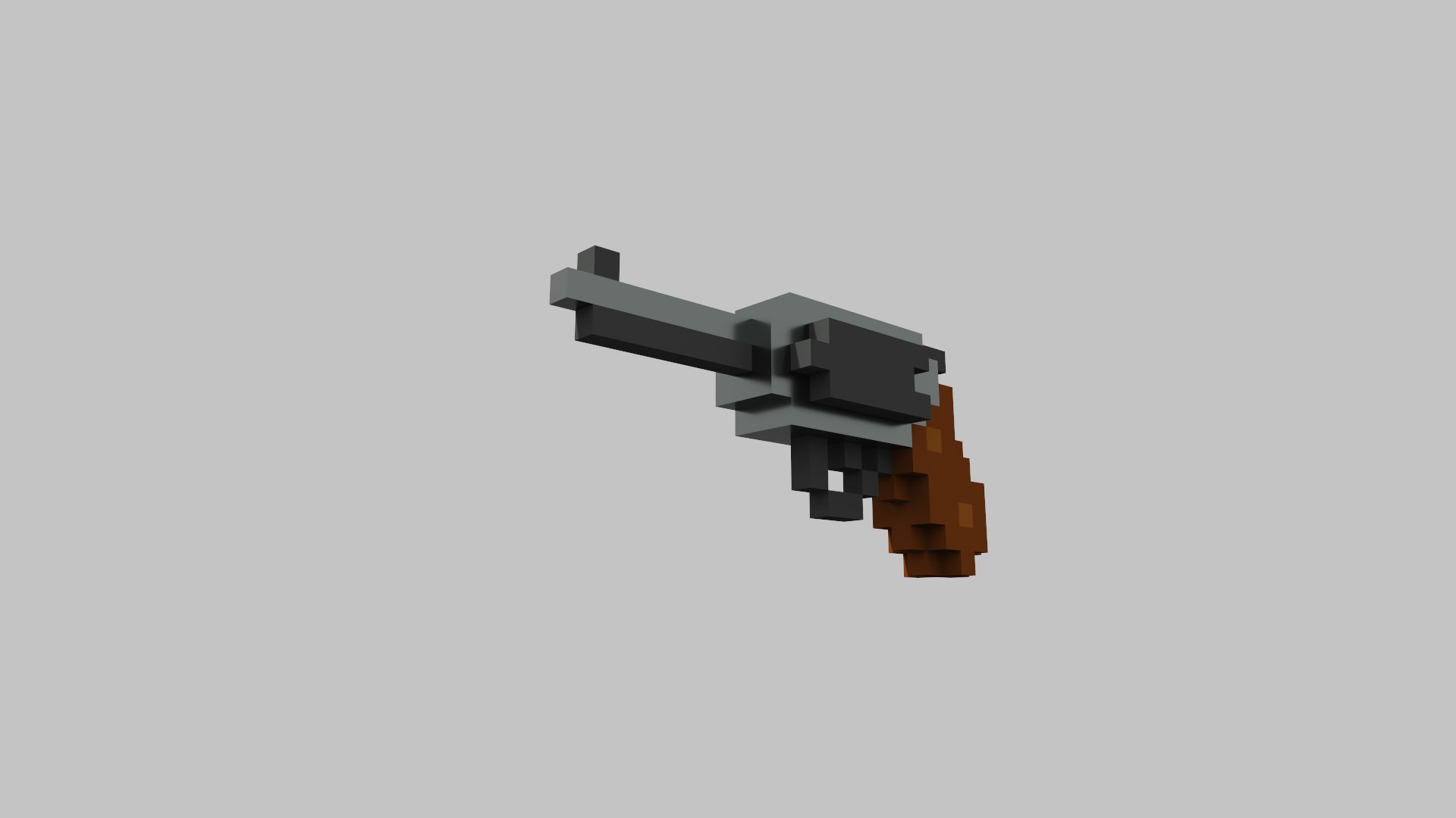 Revolver Voxel 3D Model - TurboSquid 1847513