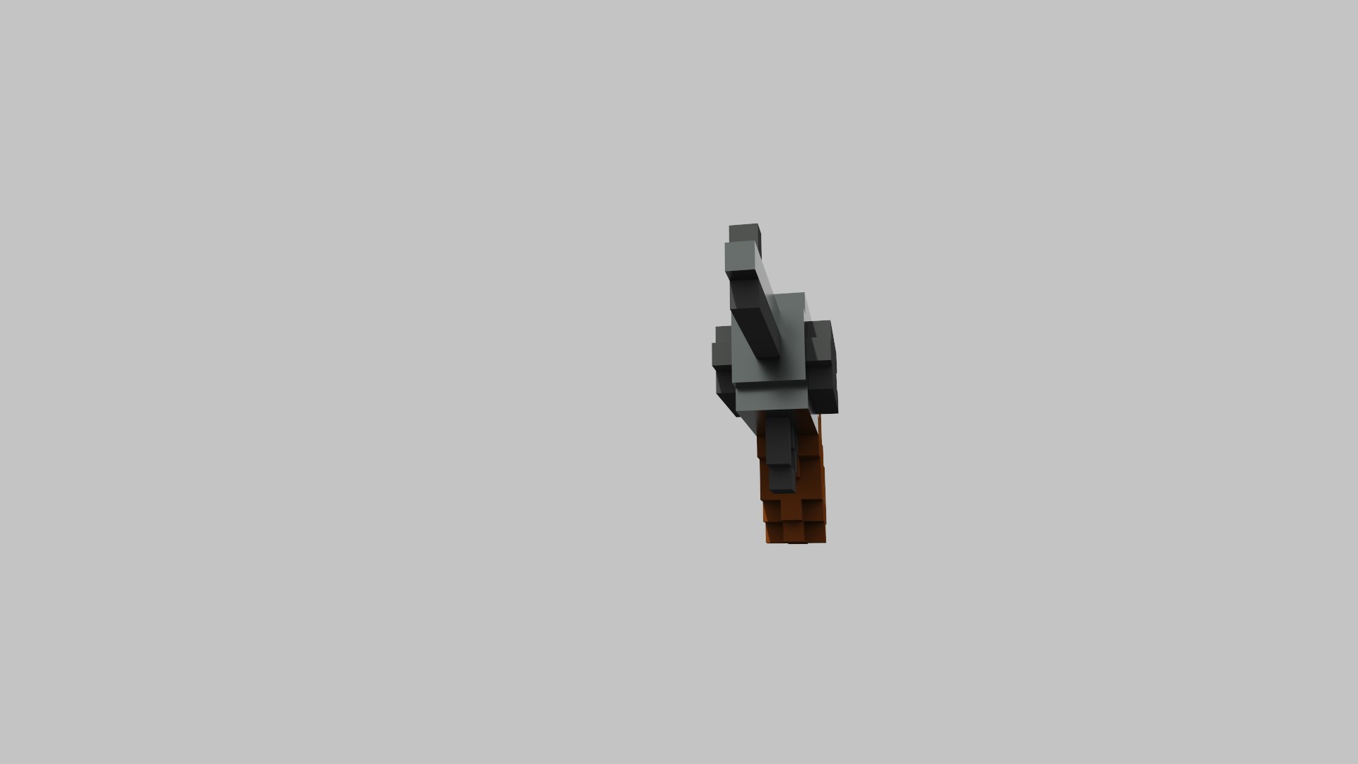 Revolver Voxel 3D Model - TurboSquid 1847513