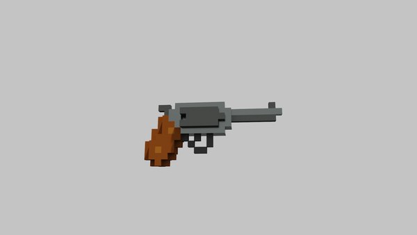 Revolver Voxel 3D model - TurboSquid 1847513
