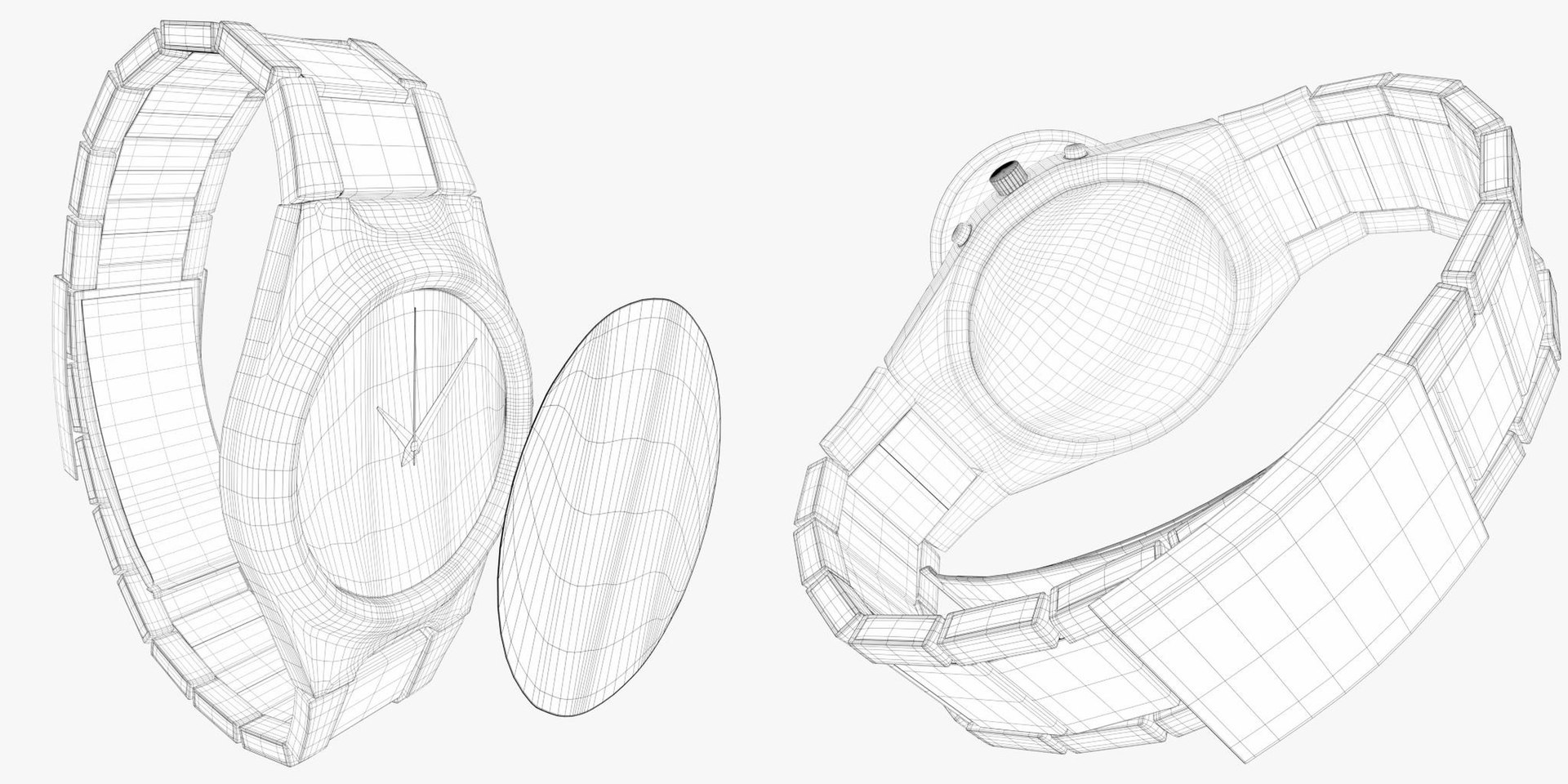 3D wrist watch model - TurboSquid 1279050