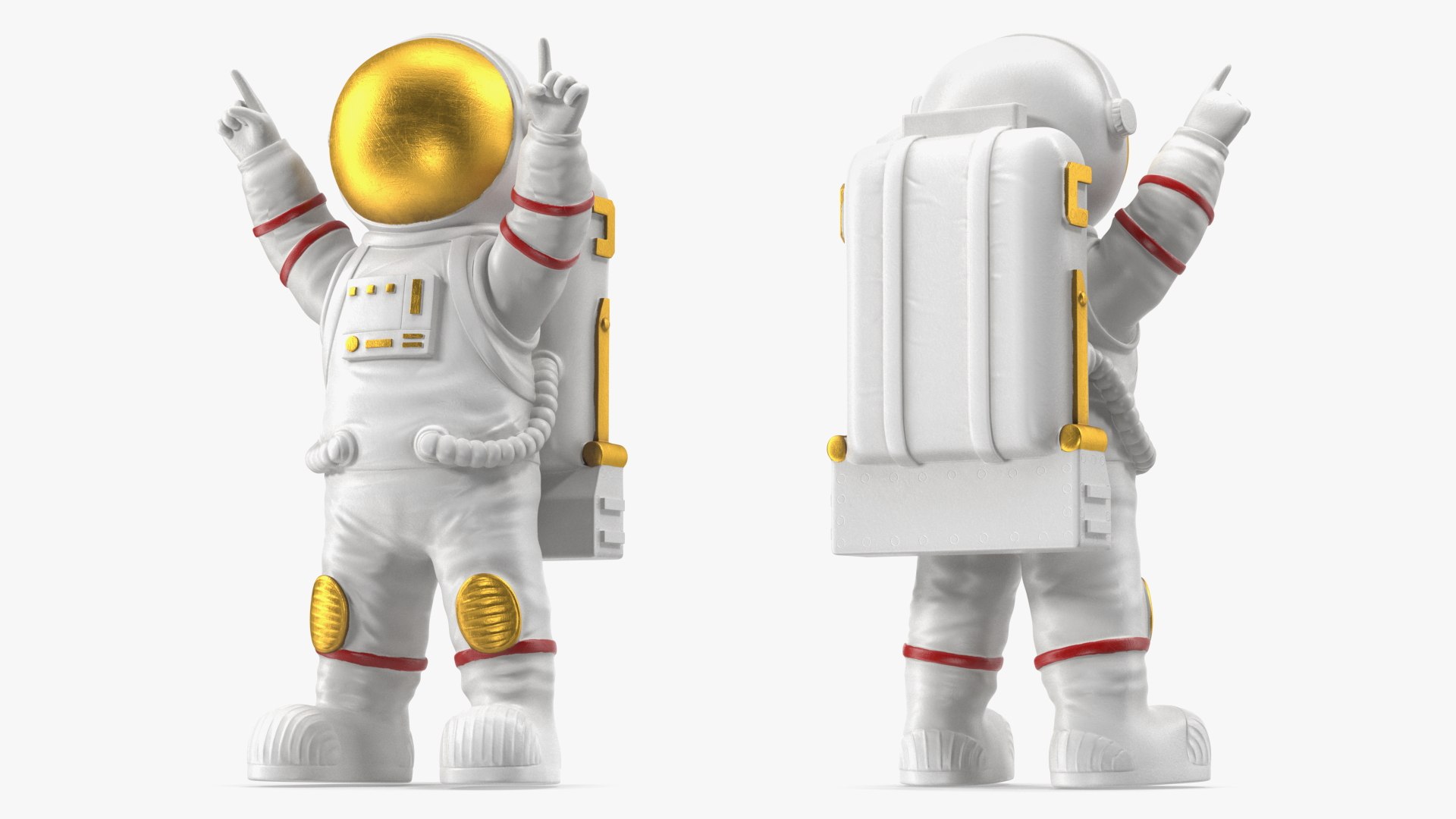 3D model Astronaut Toy Character White Rigged for Maya - TurboSquid 2020958