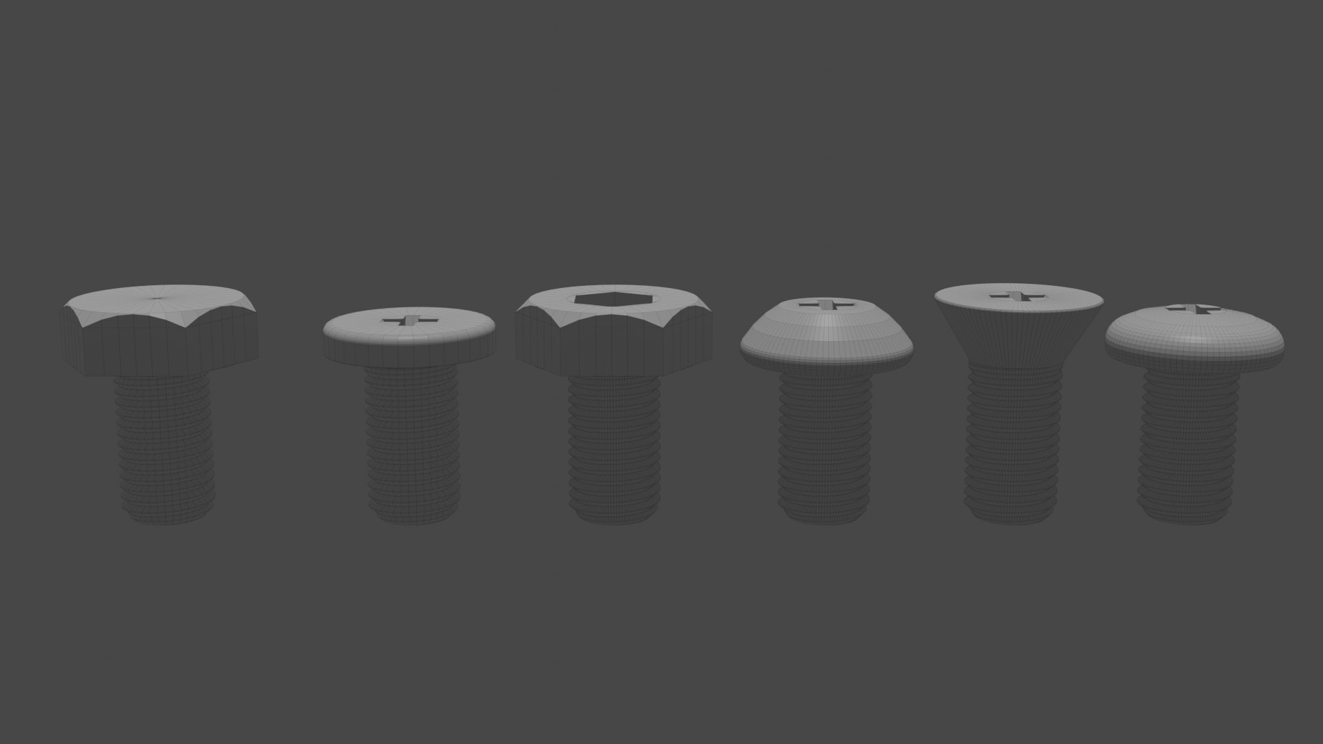 3D Bolts Model - TurboSquid 2011170