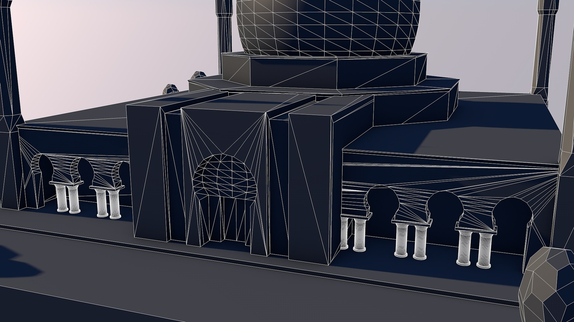 3D Model Mosque Cartoon Low Poly - TurboSquid 2033228