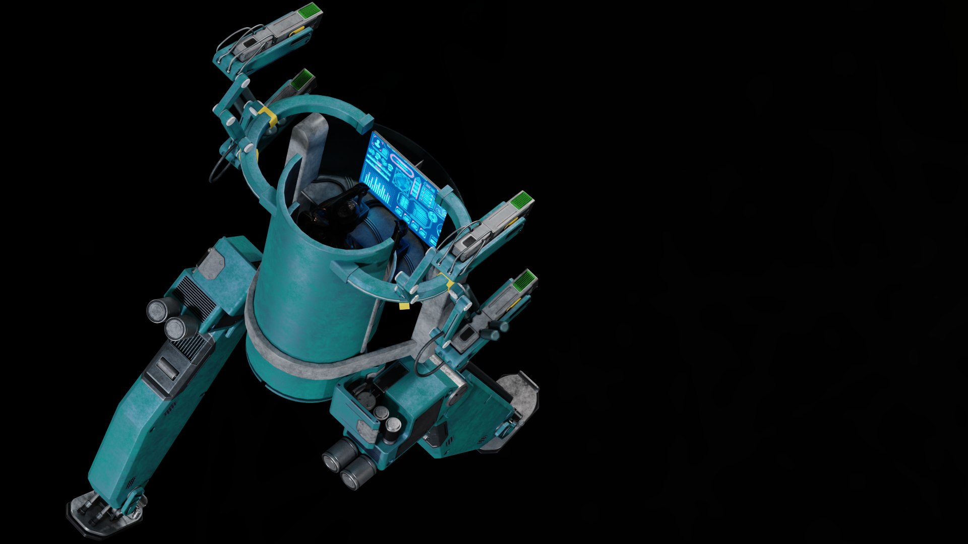 Mecha Robot- Rigged Model - TurboSquid 1993487