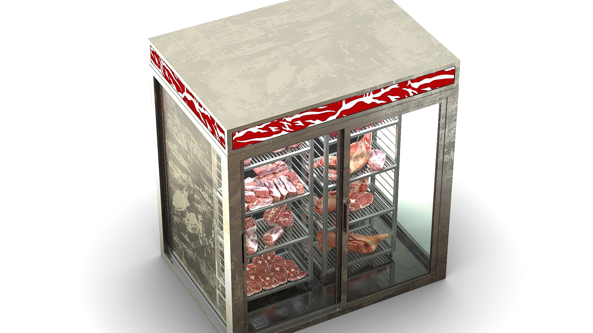 Freezer For Meat 3D Model - TurboSquid 1729090