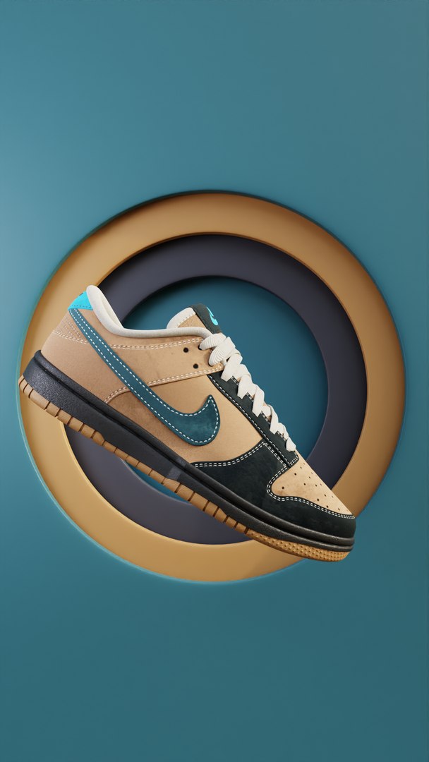 Nike Dunk Low Custom 3D - TurboSquid 2120231