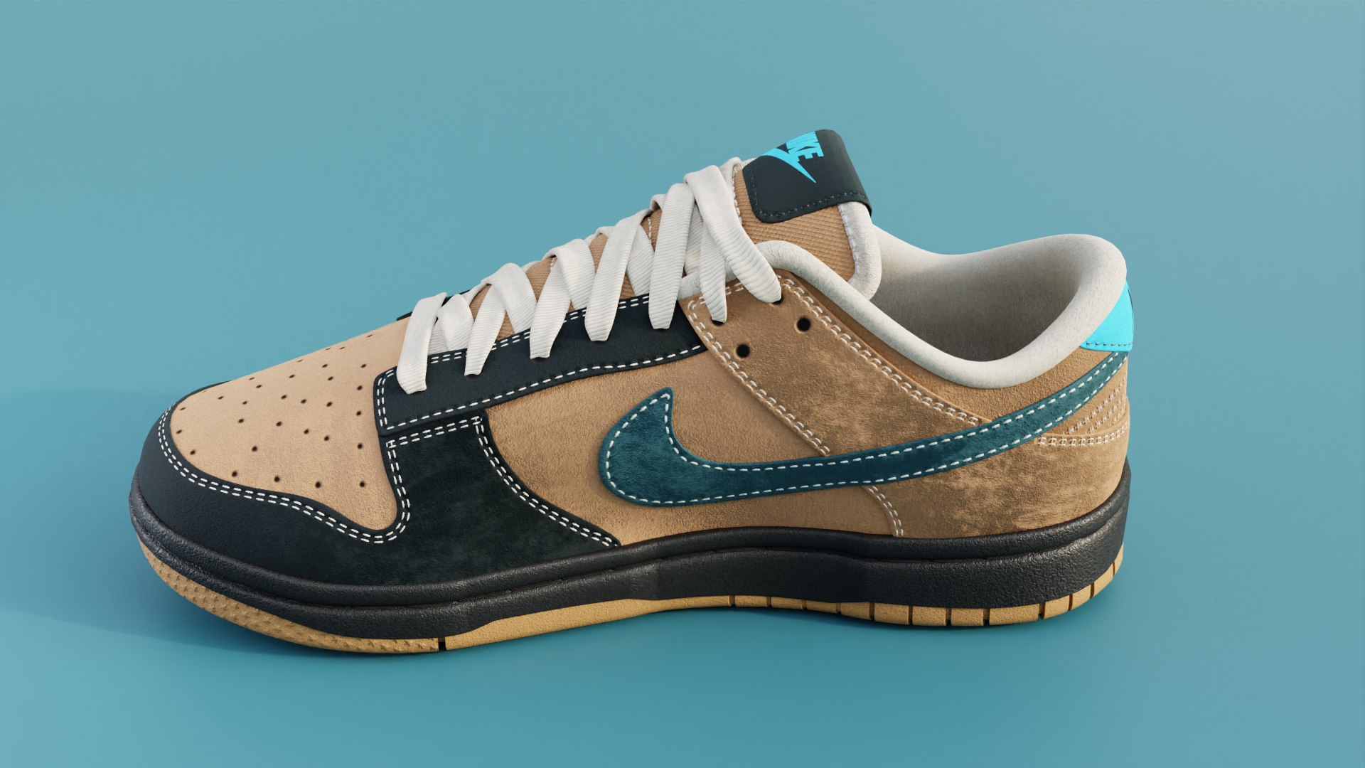 Nike Dunk Low Custom 3D - TurboSquid 2120231