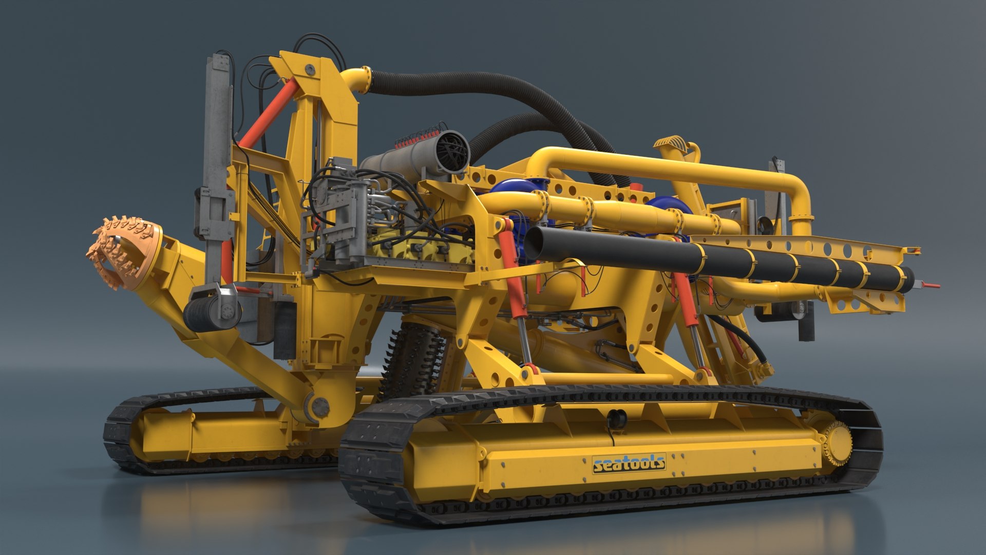 3D Arthropod 600 Subsea Pipeline Trencher Model - TurboSquid 2314094