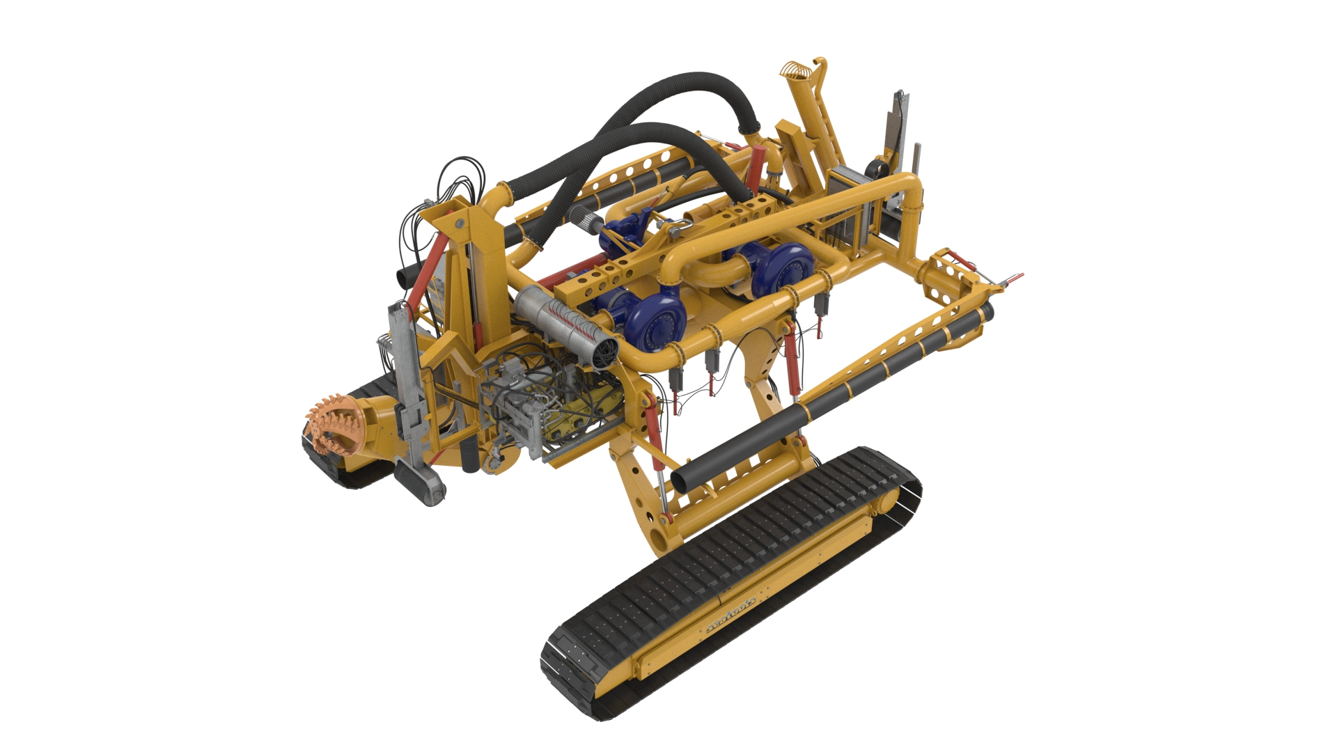 3D Arthropod 600 Subsea Pipeline Trencher Model - TurboSquid 2314094