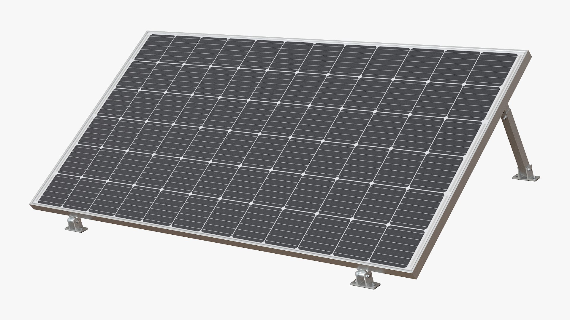 Full Cell Solar Panel Tilted 3D Model - TurboSquid 2215175