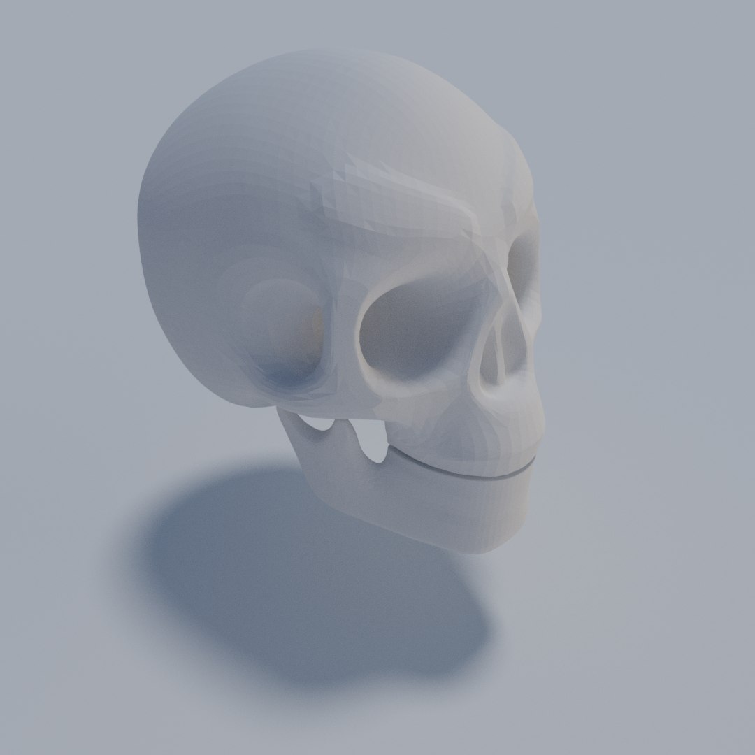 3D Model Stylized Skull - TurboSquid 1149556