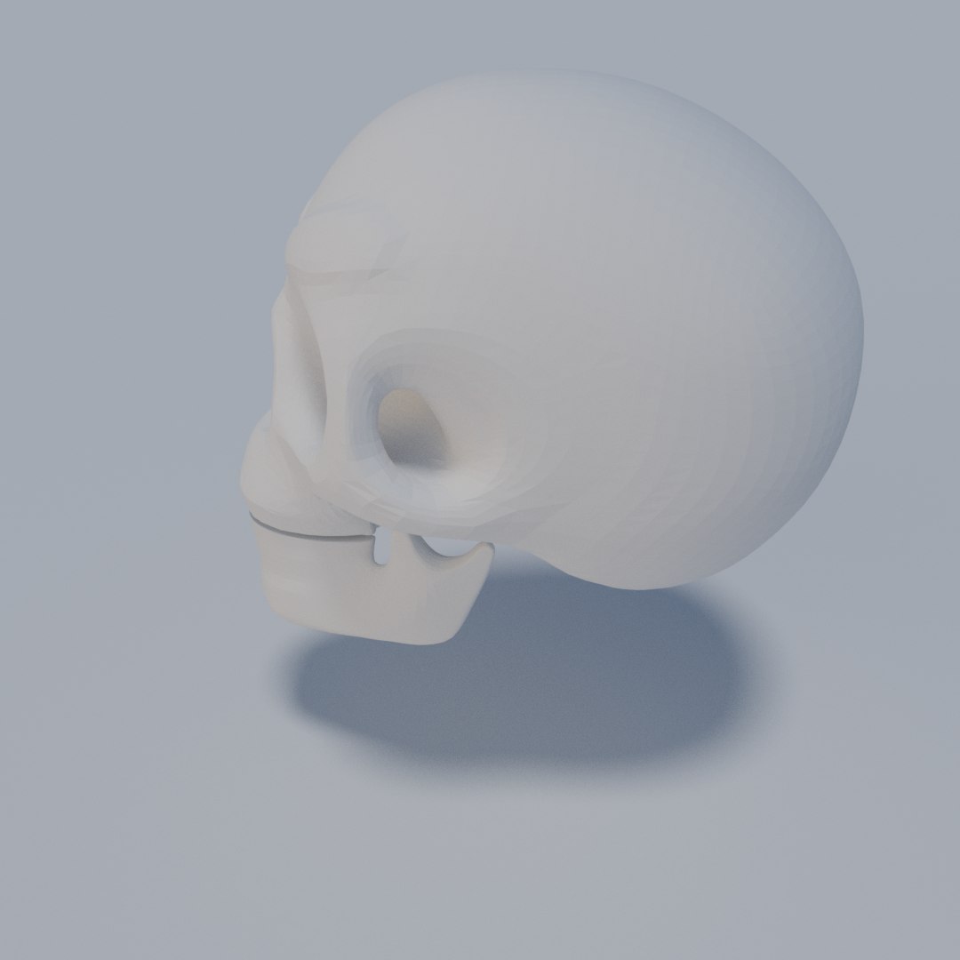3D Model Stylized Skull - TurboSquid 1149556