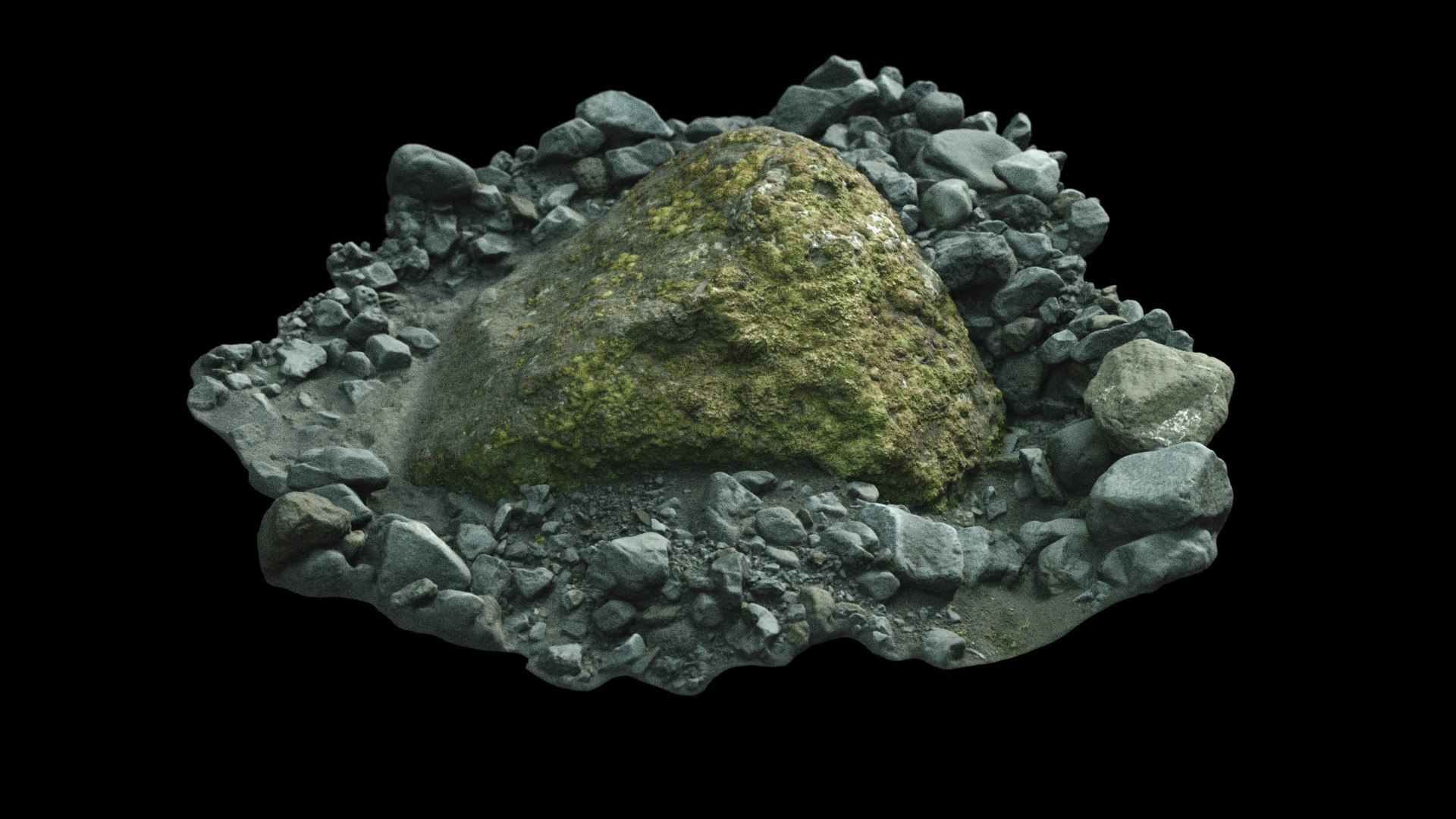 3D Icelandic Mossy Rock Lkpo - TurboSquid 2187662