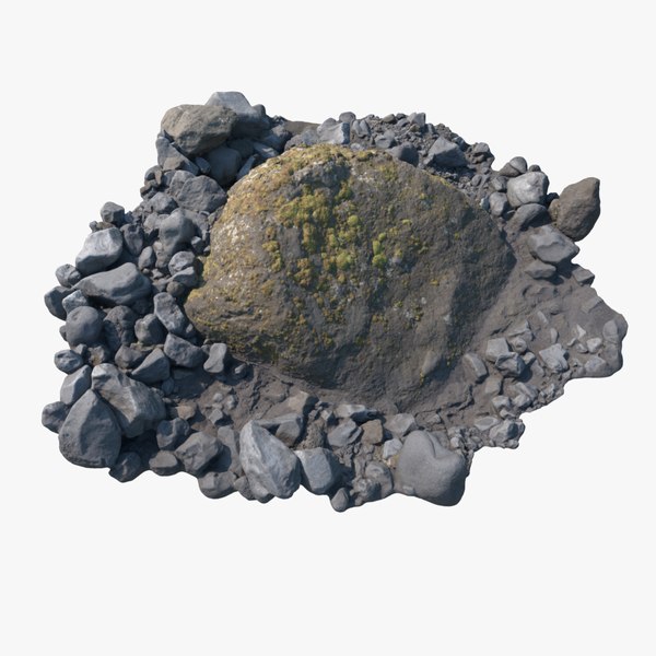 modelo 3d Roca cubierta de musgo islandesa lkpo - TurboSquid 2187662
