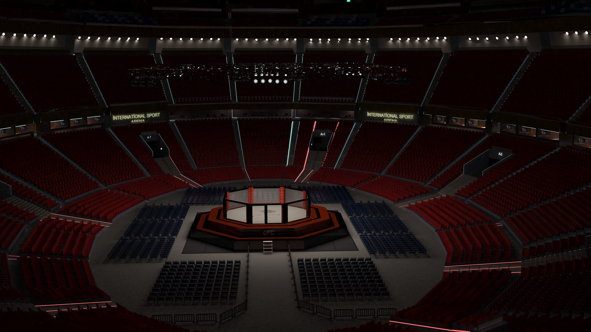 Arena Ufc 3D Model - TurboSquid 1492637