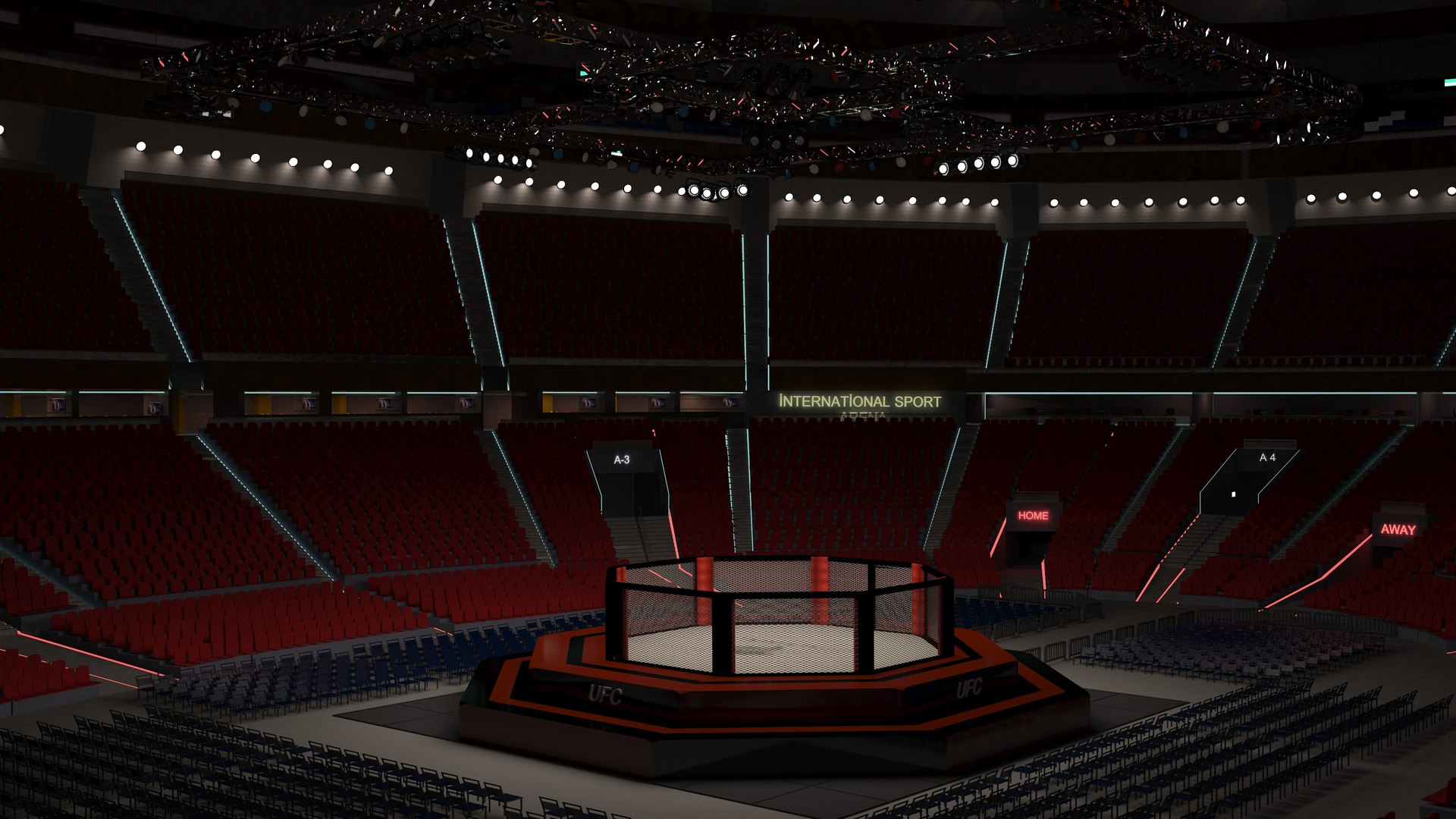 Arena Ufc 3D Model - TurboSquid 1492637
