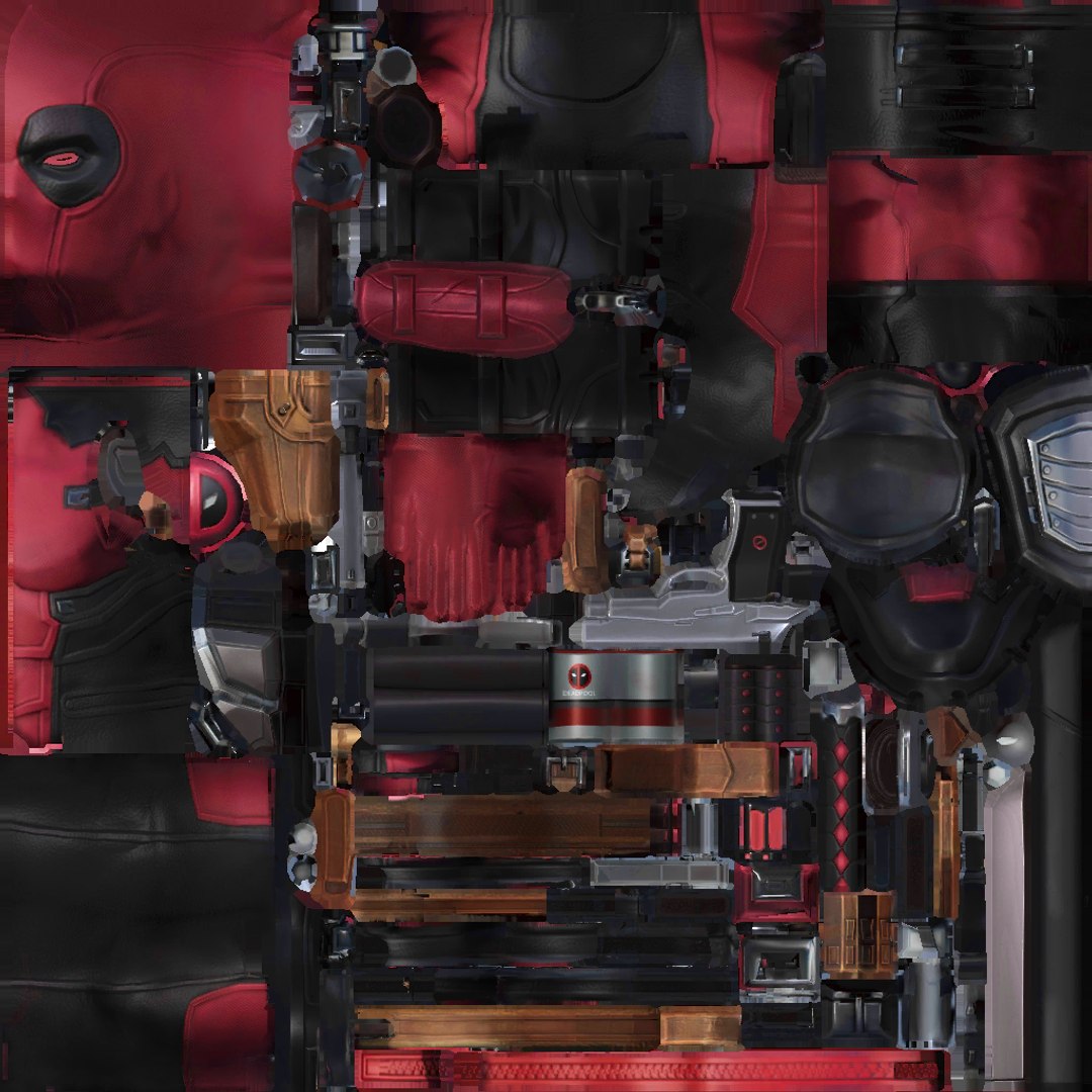 Deadpool Marvel 3D Model High-Quality Rigged 3D - TurboSquid 2367584