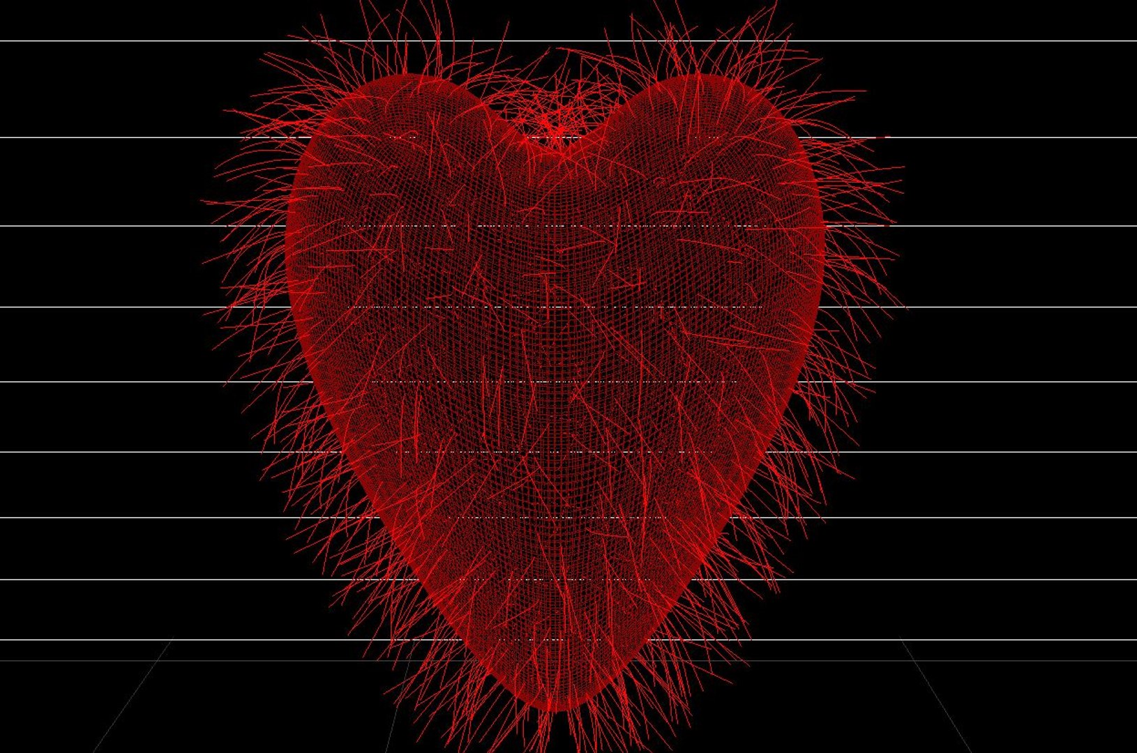 3D Heart Shape V-ray Fur Model - TurboSquid 1499939