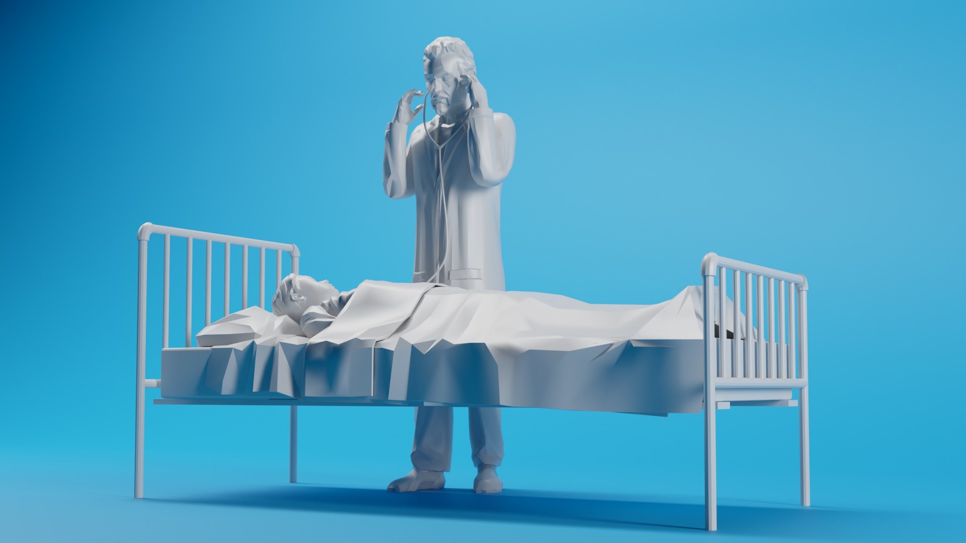 3D Model Doctor-Sick - TurboSquid 1789964