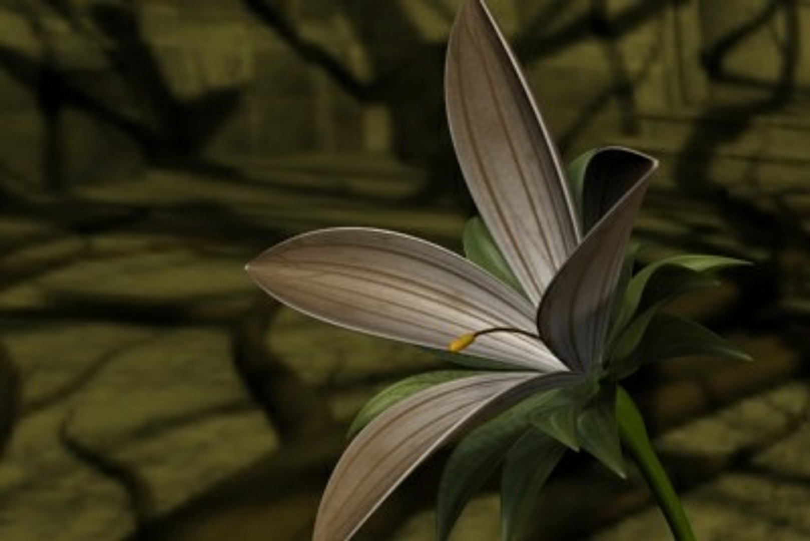 Realistic Flower Animation Open 3ds