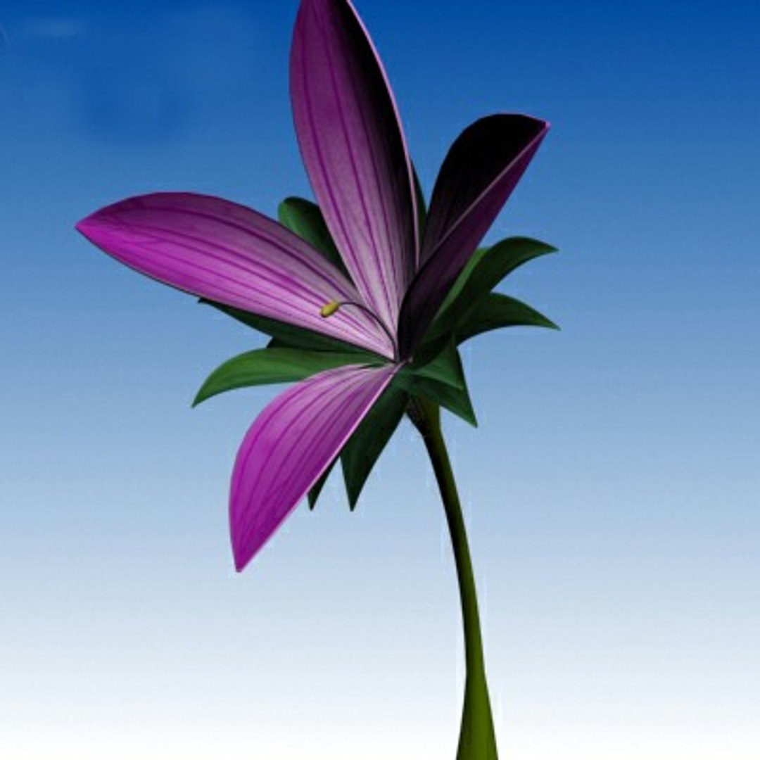 Realistic Flower Animation Open 3ds