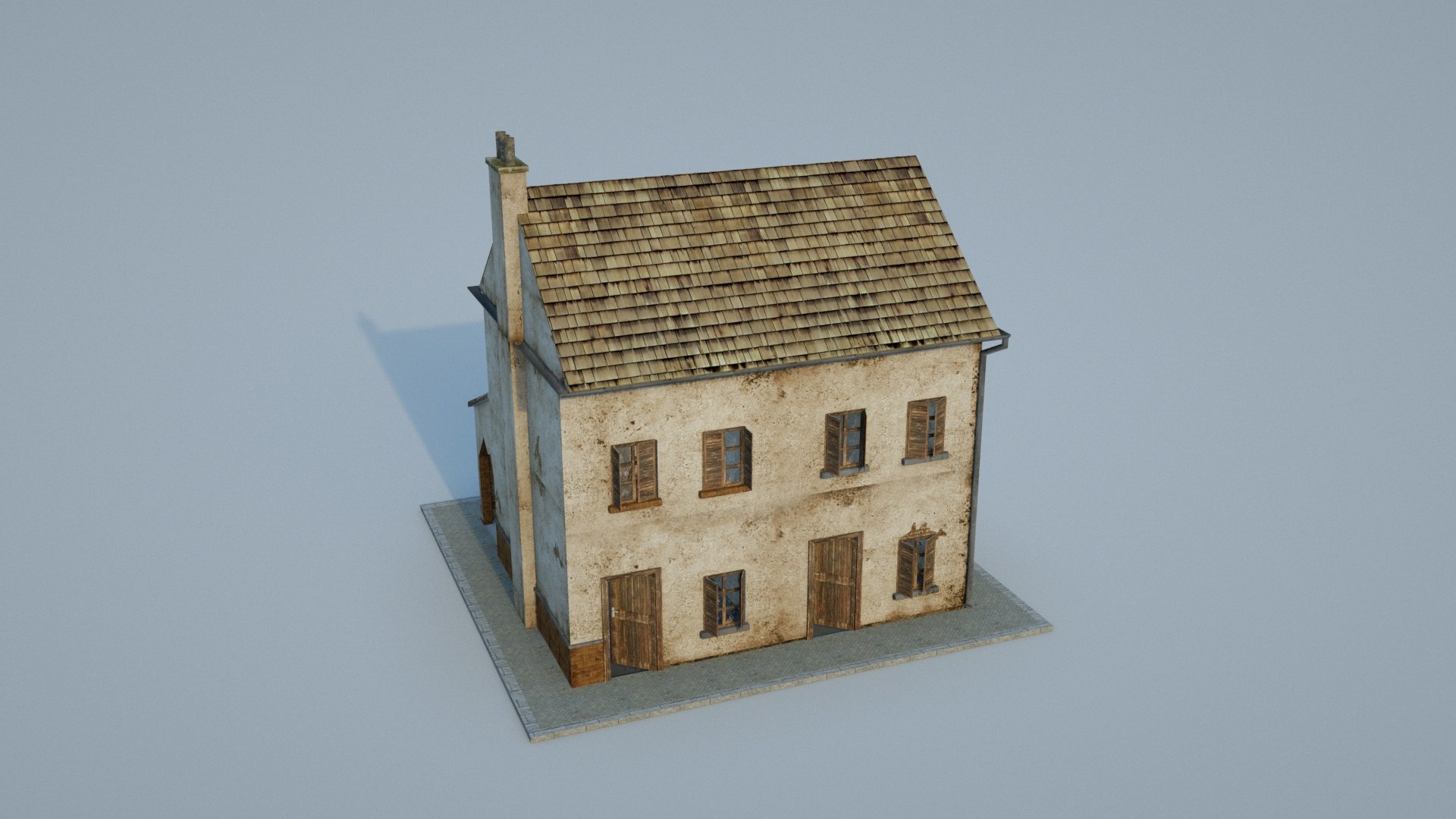 3D House Old Model - TurboSquid 1690824