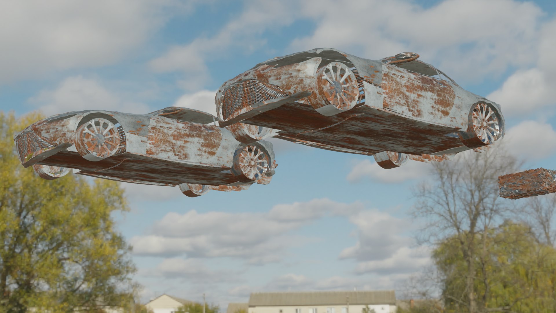 3D Model Rusty Car Aston Martin Vantage - TurboSquid 2124372