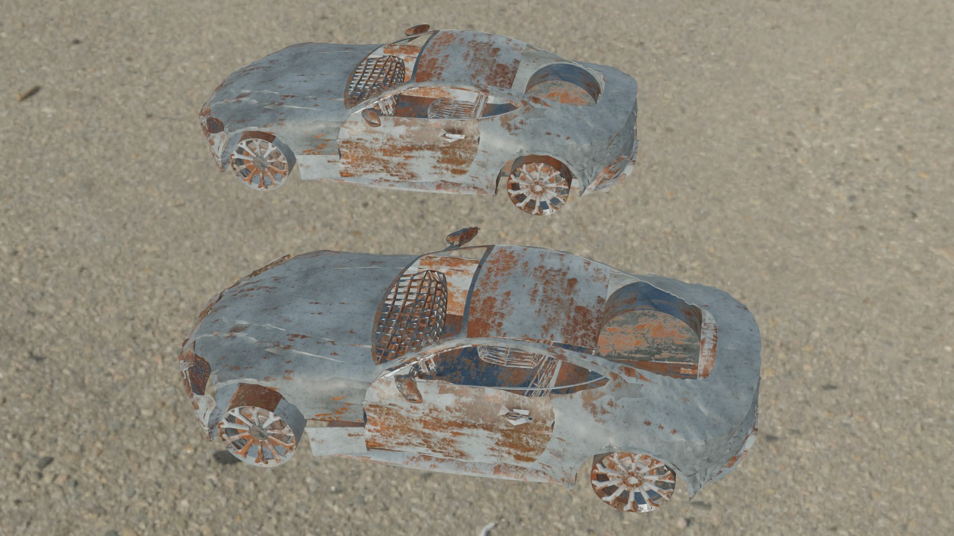 3D Model Rusty Car Aston Martin Vantage - TurboSquid 2124372