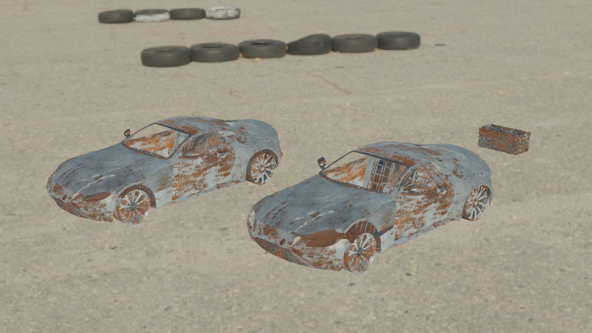 3D Model Rusty Car Aston Martin Vantage - TurboSquid 2124372