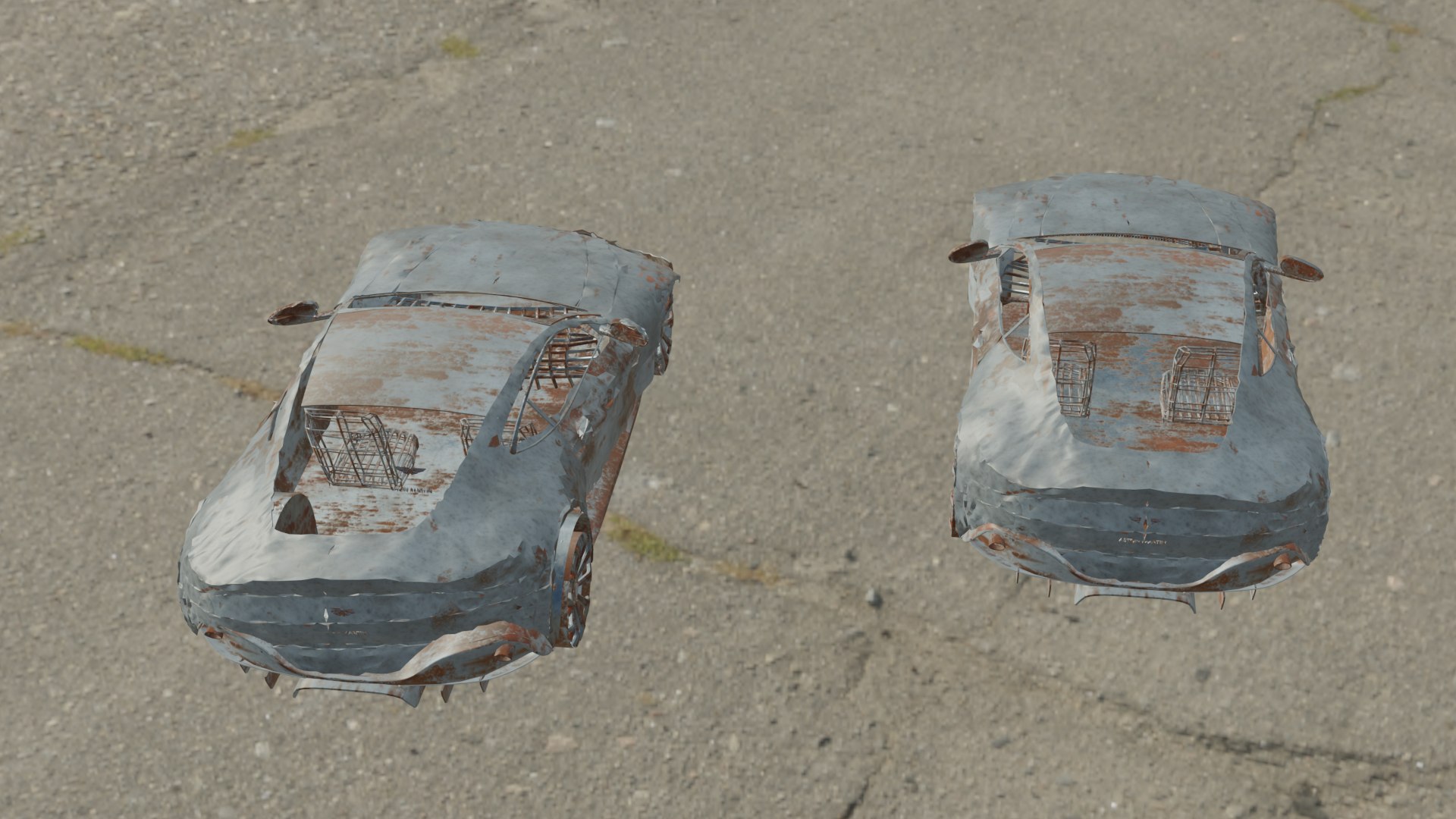 3D Model Rusty Car Aston Martin Vantage - TurboSquid 2124372