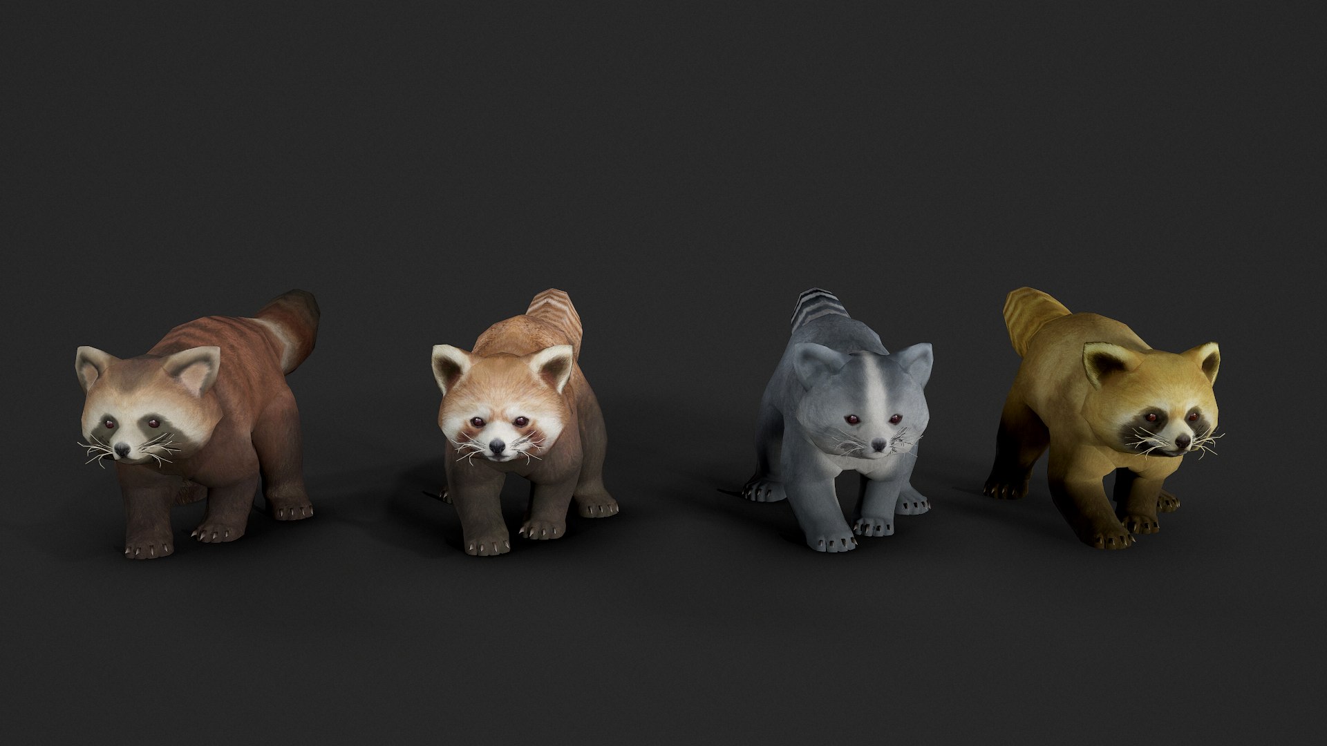 3D Animated red panda model - TurboSquid 2156644