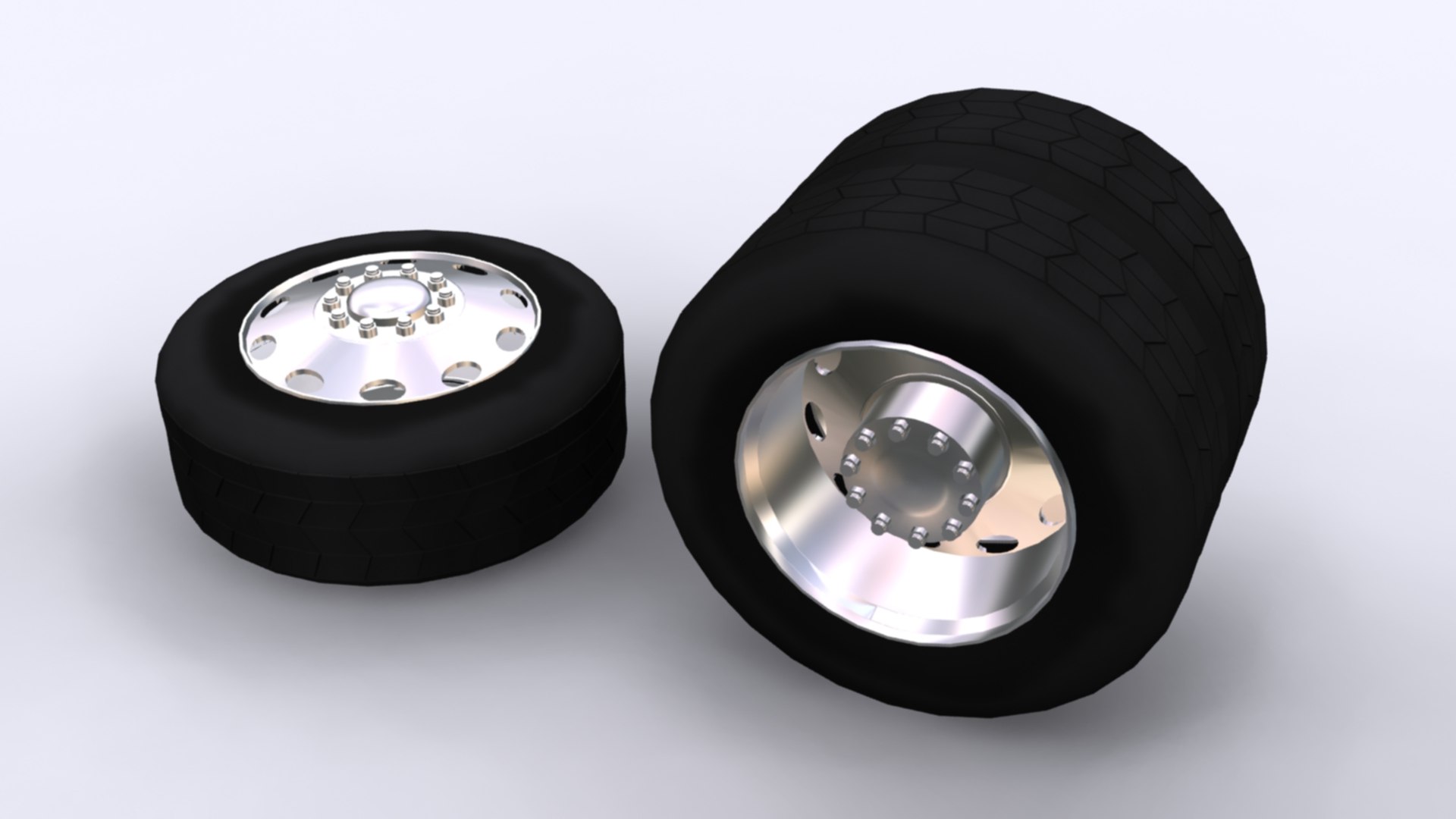 Truck Tire Rims Wheels 3D Model - TurboSquid 2012570