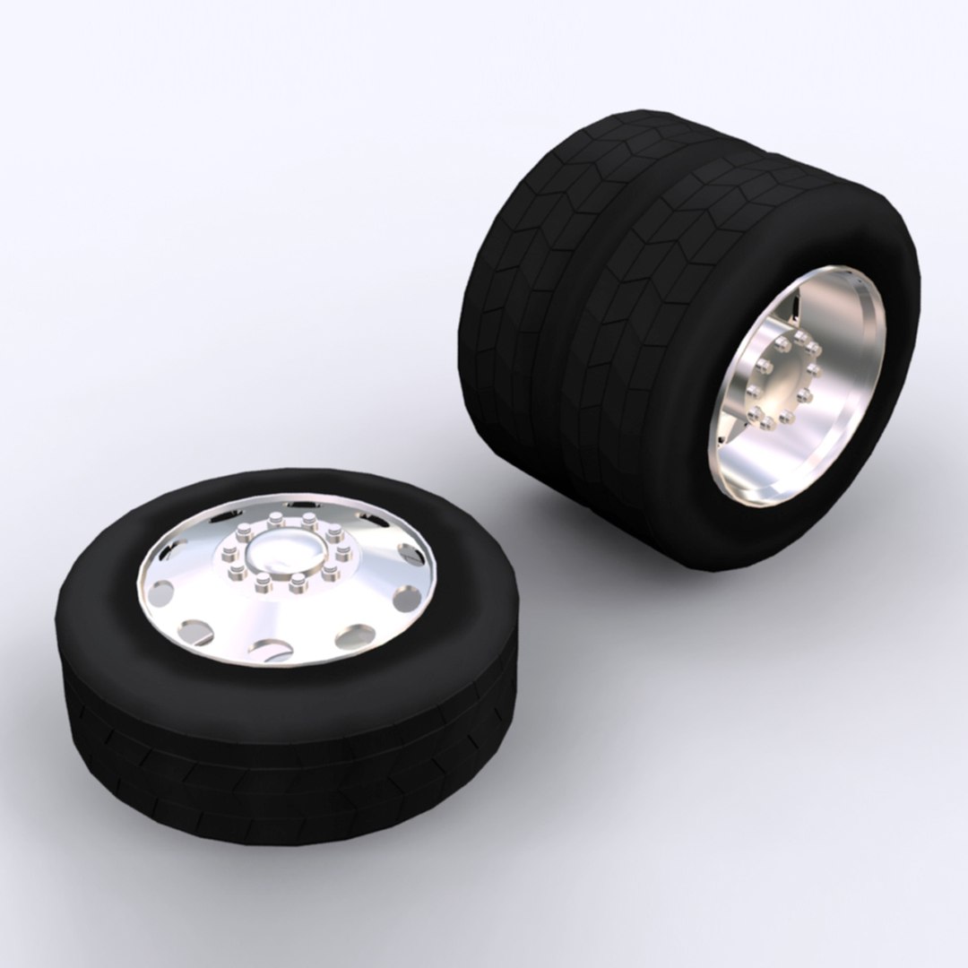 Truck Tire Rims Wheels 3D Model - TurboSquid 2012570