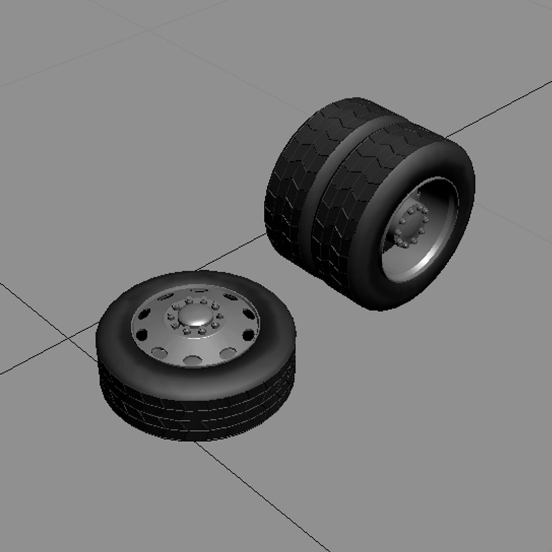 Truck Tire Rims Wheels 3D Model - TurboSquid 2012570