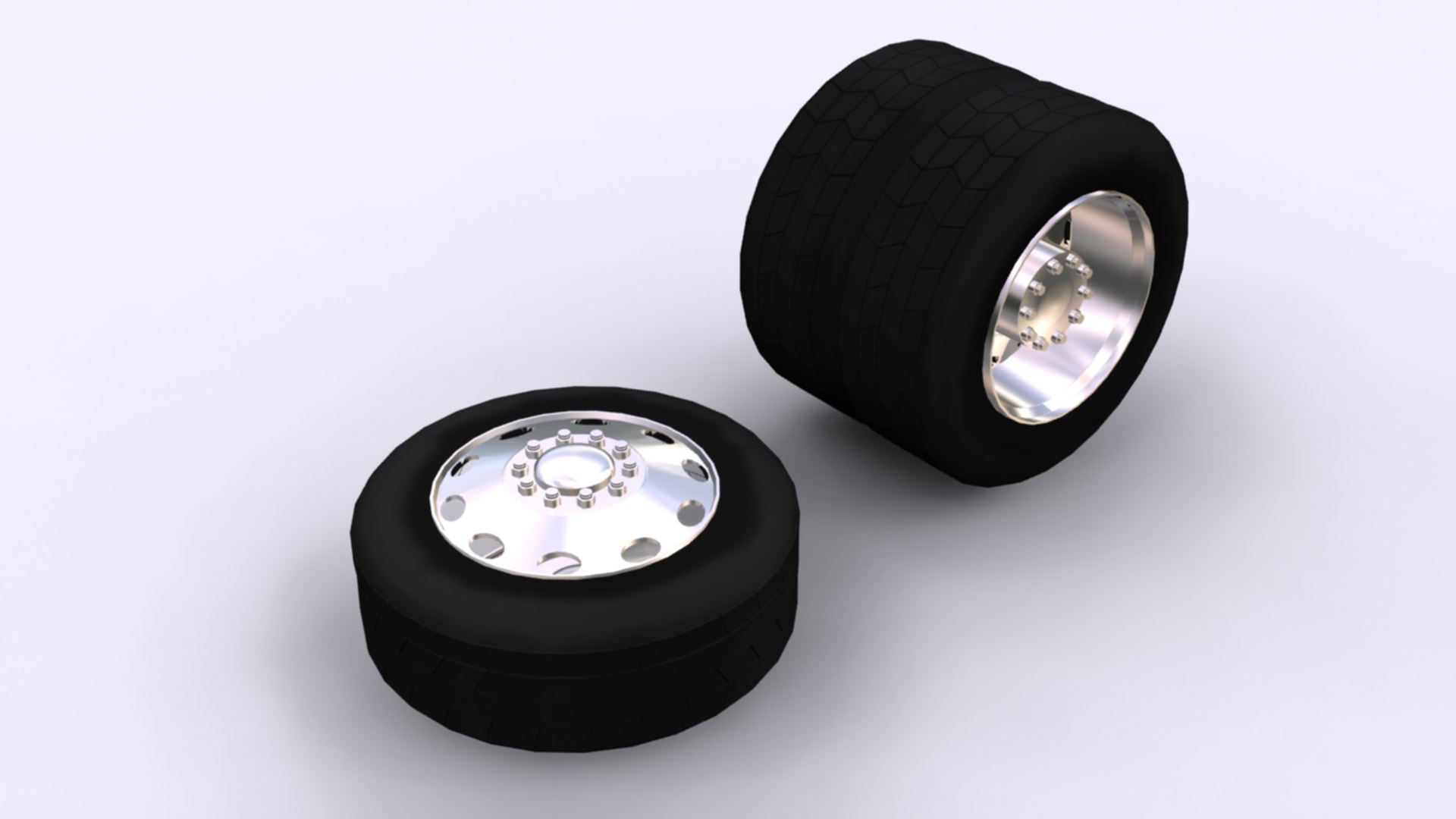 Truck Tire Rims Wheels 3D Model - TurboSquid 2012570