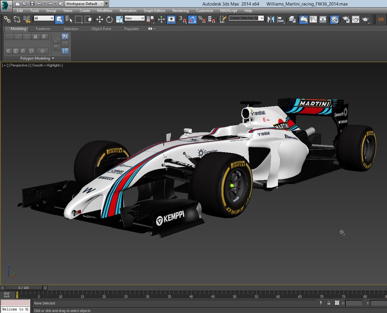 Williams Fw36 2014 3d Max